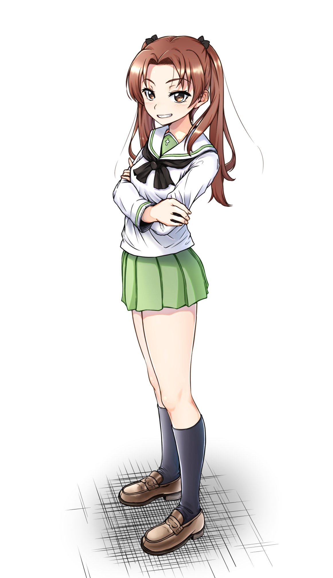 The Big ImageBoard (TBIB) - 1girl black bow black neckerchief black ...