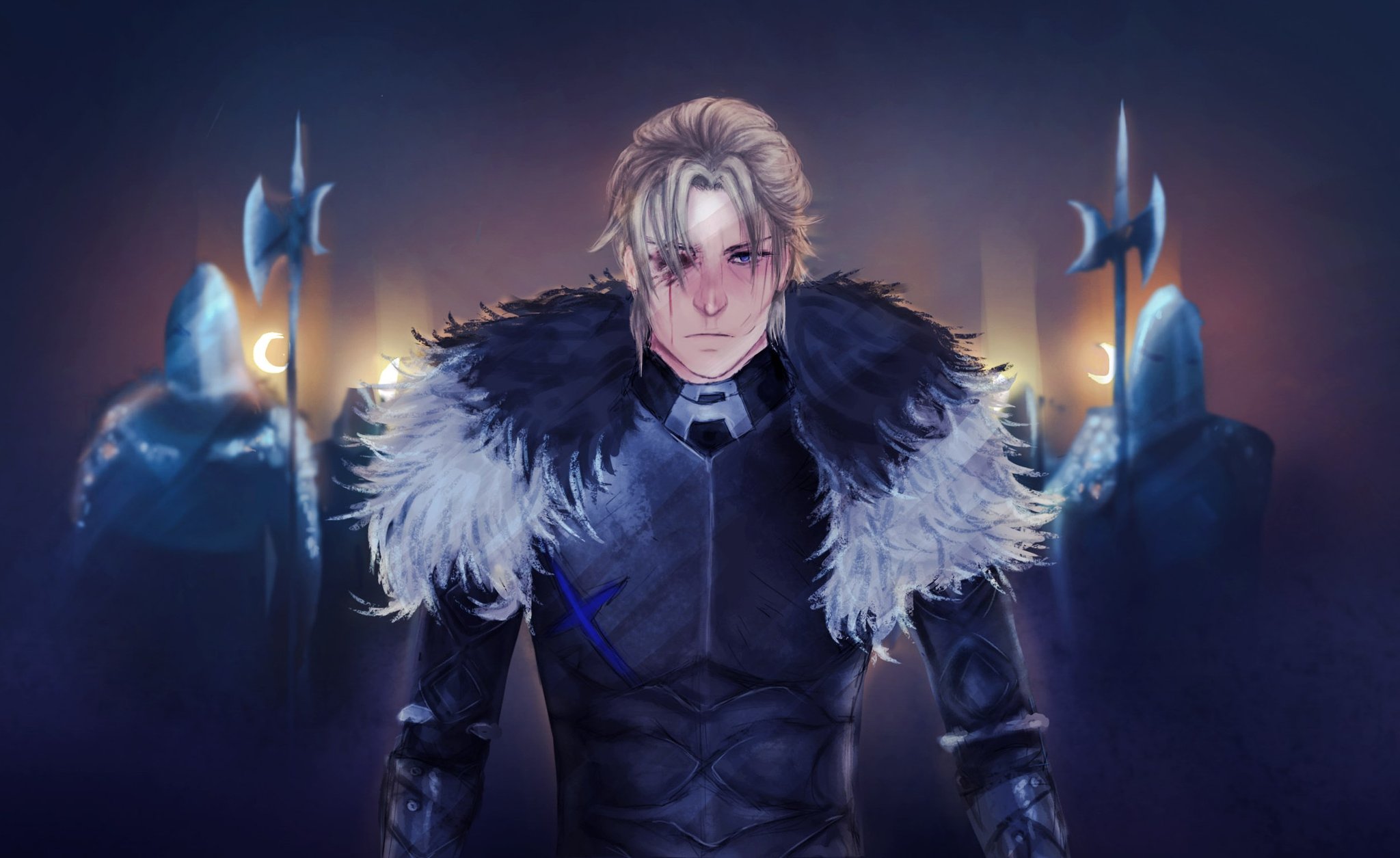 The Big ImageBoard (TBIB) - 1boy armor armored gloves black armor black ...