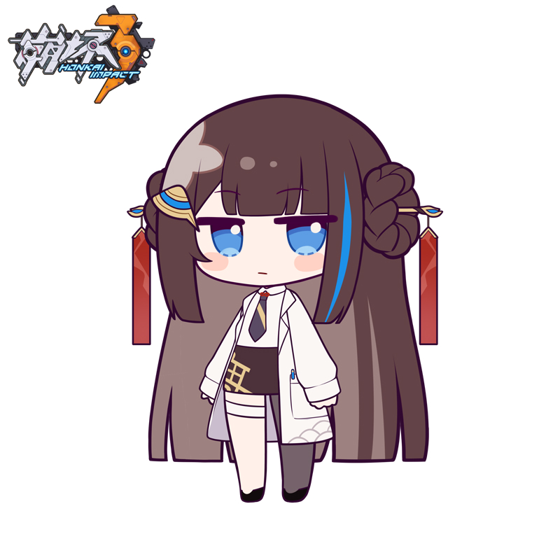 The Big ImageBoard (TBIB) - 1girl bangs black footwear black necktie black skirt blue eyes blue ...