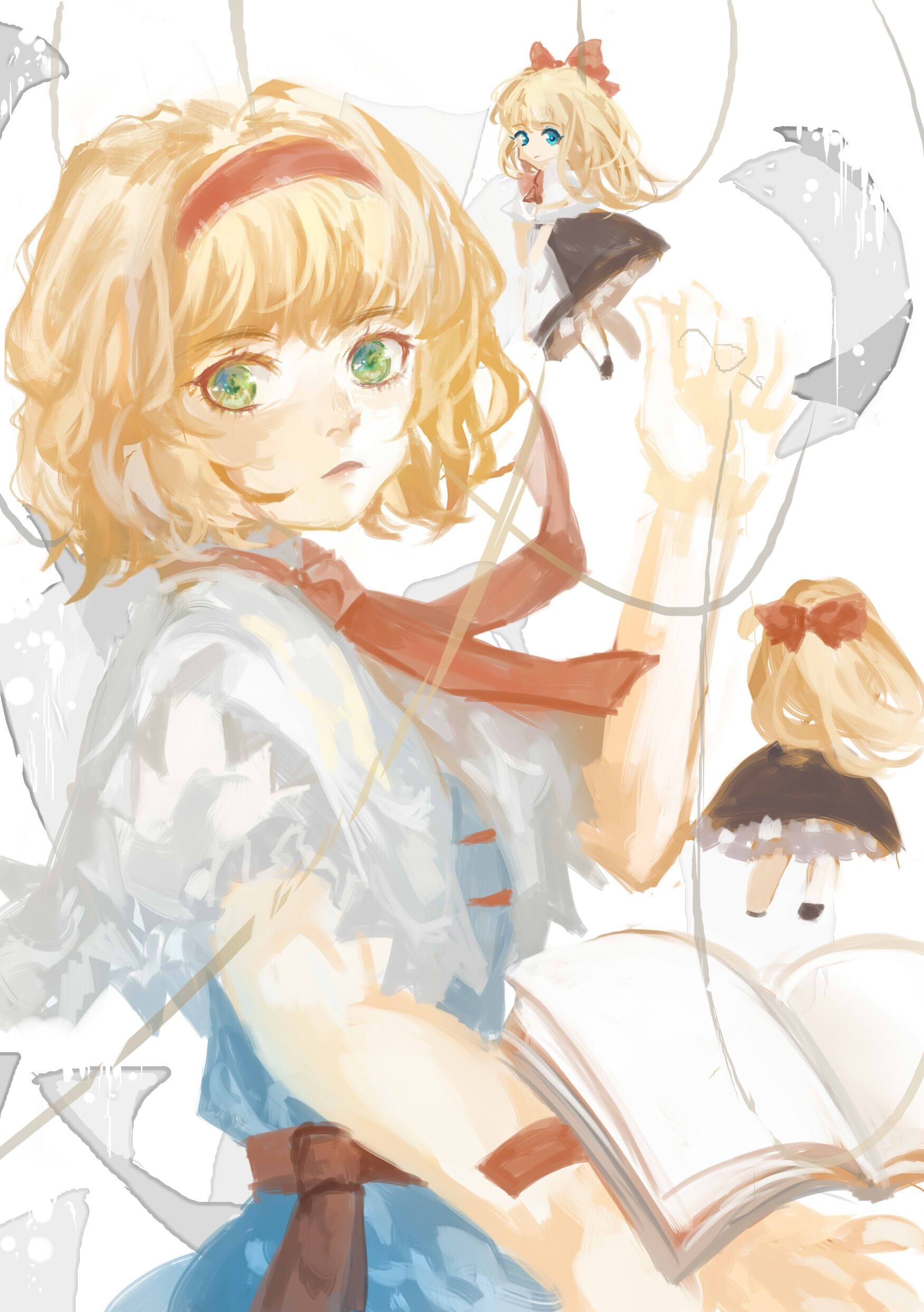 The Big ImageBoard (TBIB) - 1girl absurdres alice margatroid blonde hair blue dress blue eyes ...