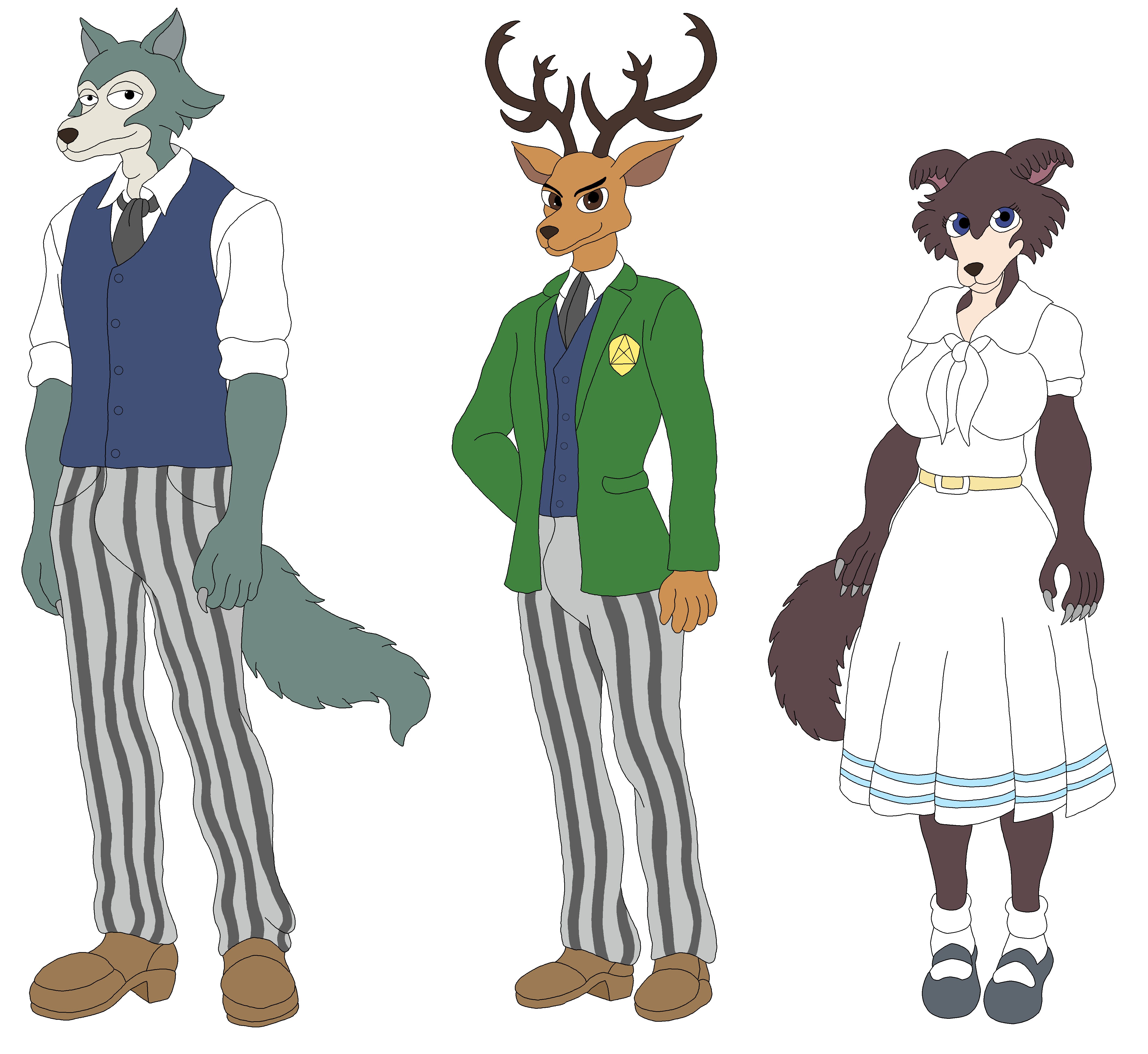 The Big ImageBoard (TBIB) - absurd res anthro beastars blue eyes breasts brown body brown eyes ...