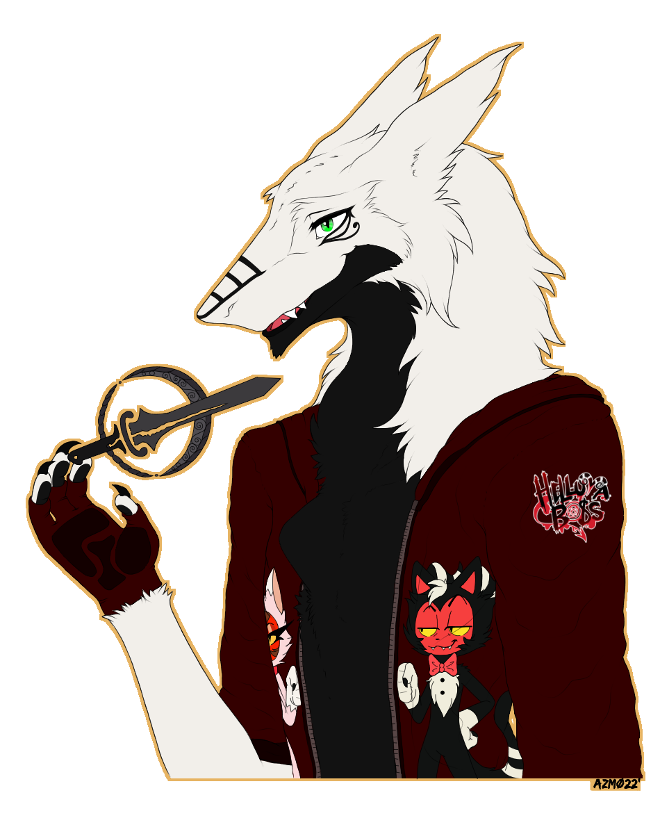 The Big ImageBoard (TBIB) - alpha channel anthro azmofangroo black body black fur clothed ...