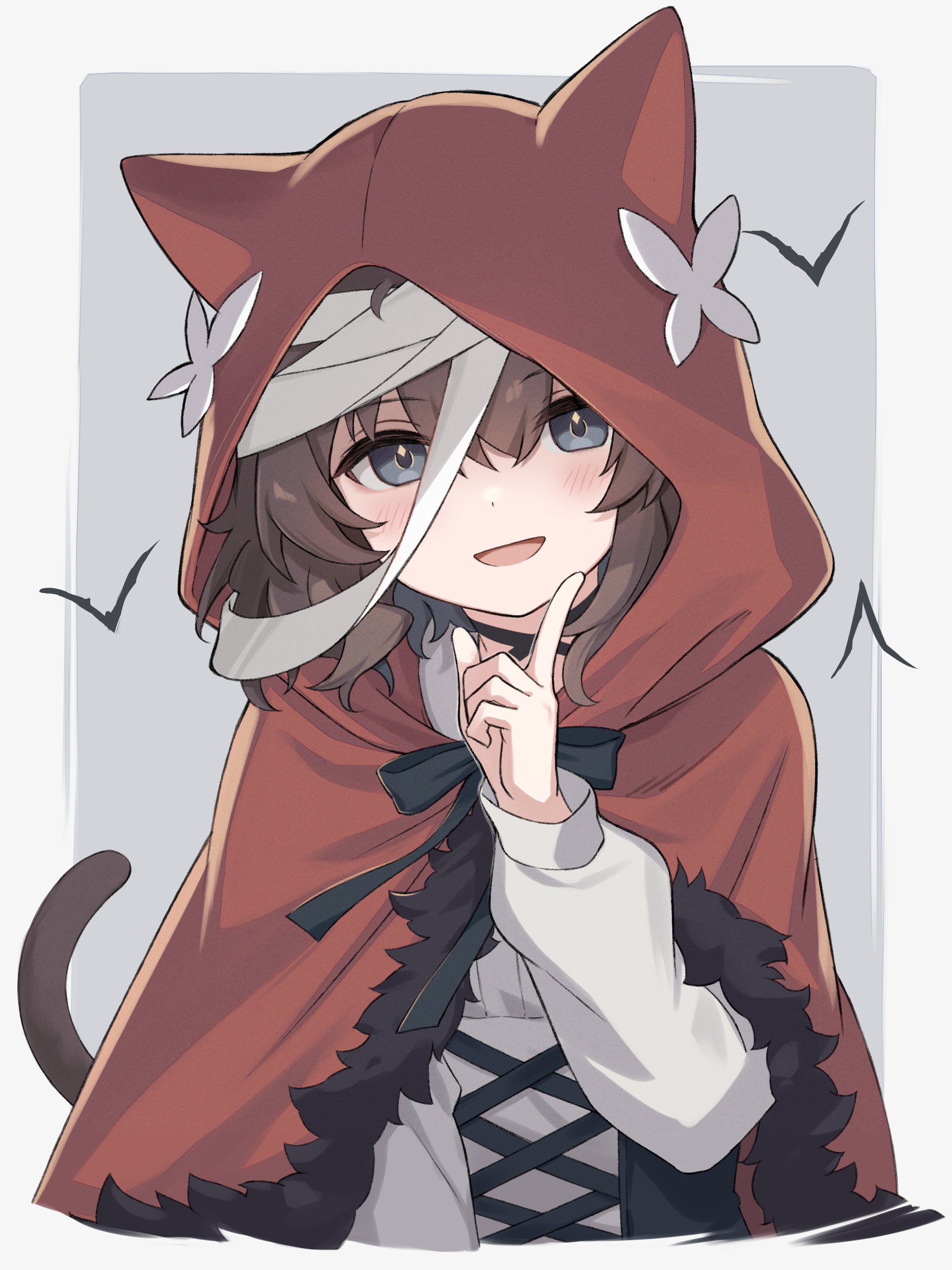 The Big ImageBoard (TBIB) - 1girl absurdres animal ears bandaged head bandages bat (animal ...