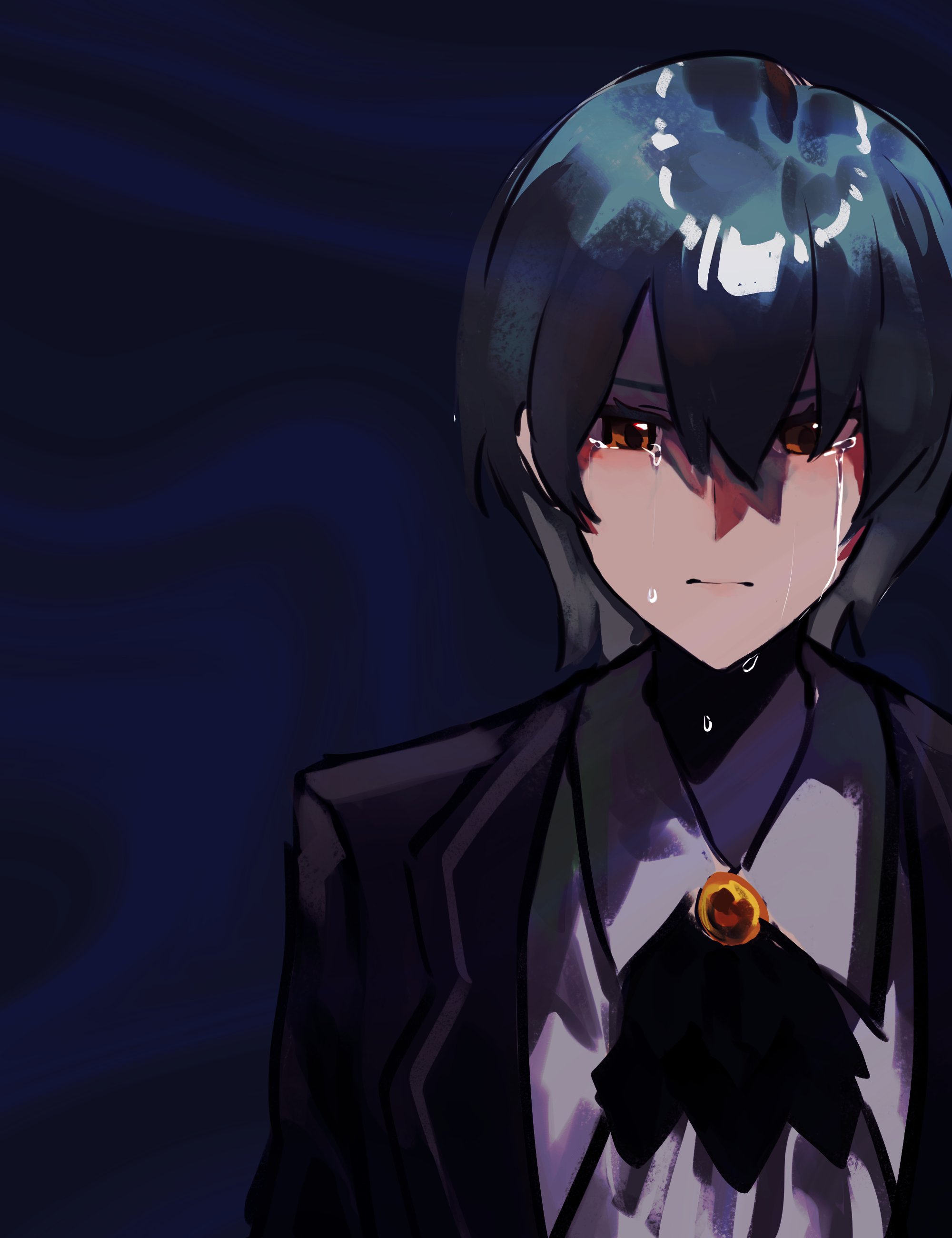 The Big ImageBoard (TBIB) - 1girl absurdres angela (project moon) ascot black ascot blue ...