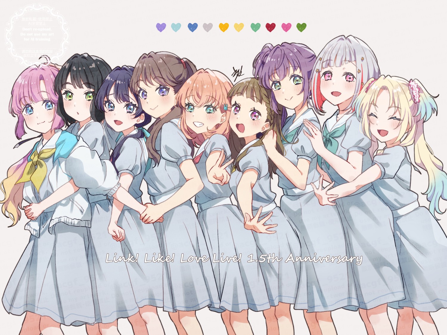 The Big ImageBoard (TBIB) - 6+girls :3 :d ^ ^ ahoge anniversary anyoji ...