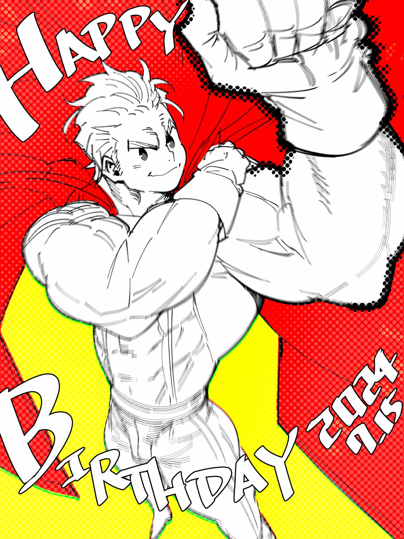 The Big ImageBoard (TBIB) - 1boy abs angry ben-day dots biceps bodysuit ...