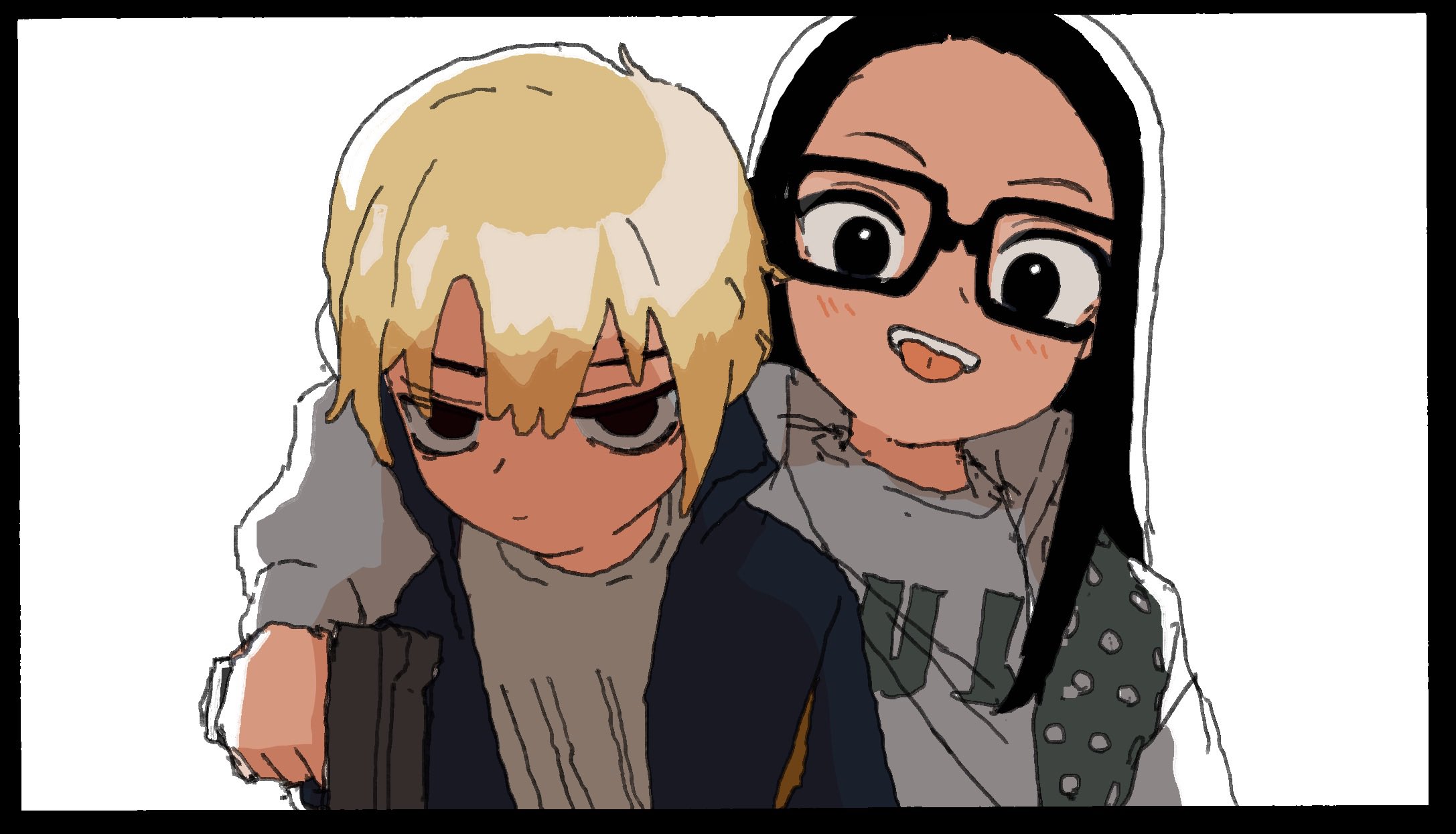 The Big ImageBoard (TBIB) - 2girls baby walkure black border black eyes ...