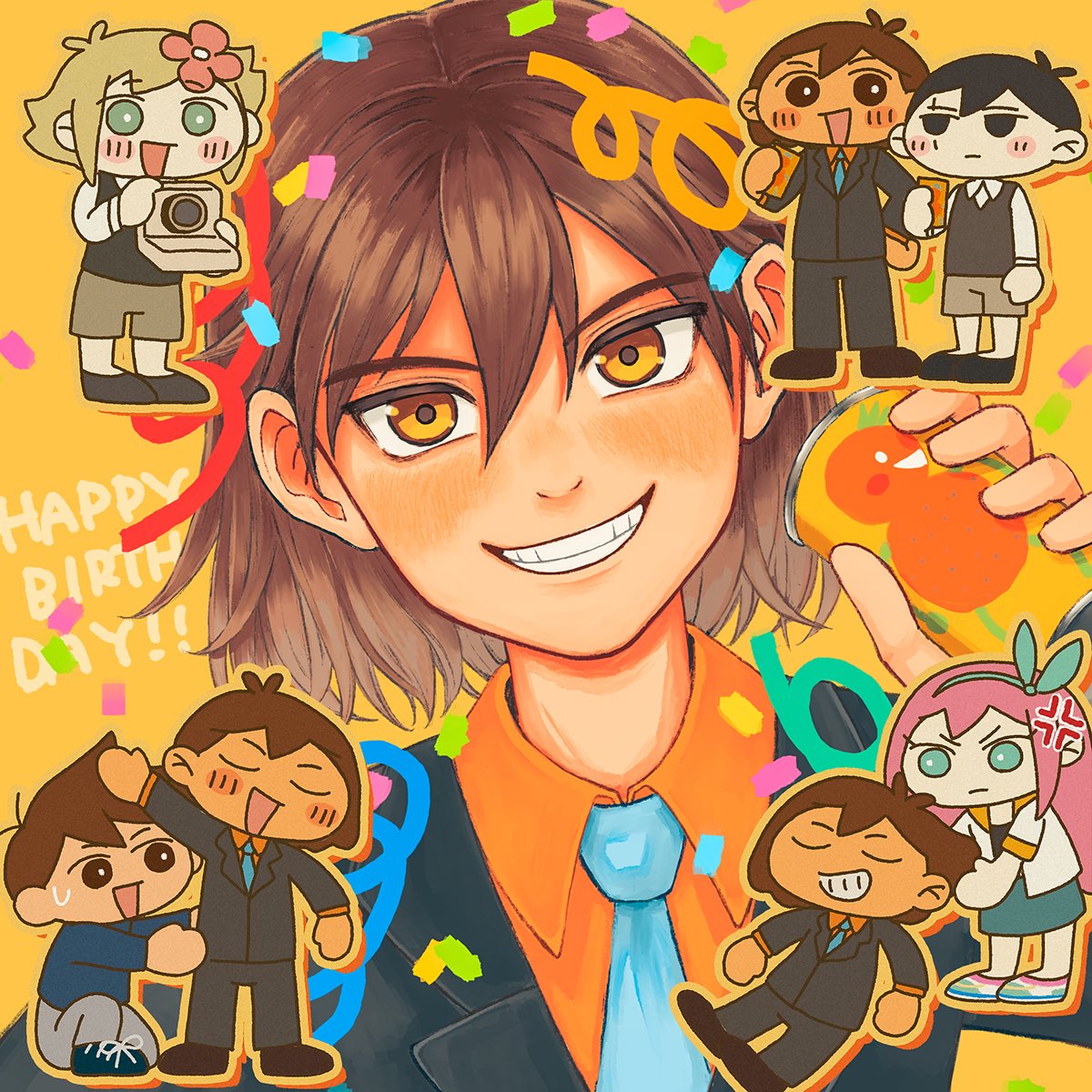 The Big ImageBoard (TBIB) - 1girl 4boys anger vein aubrey (faraway) (omori) aubrey (omori) basil ...