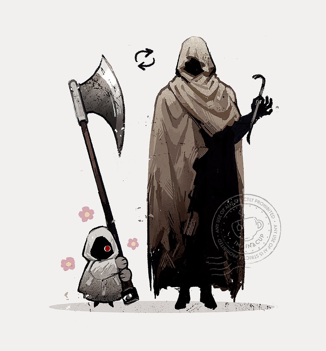 The Big ImageBoard (TBIB) - 1boy 1girl axe black footwear black gloves ...