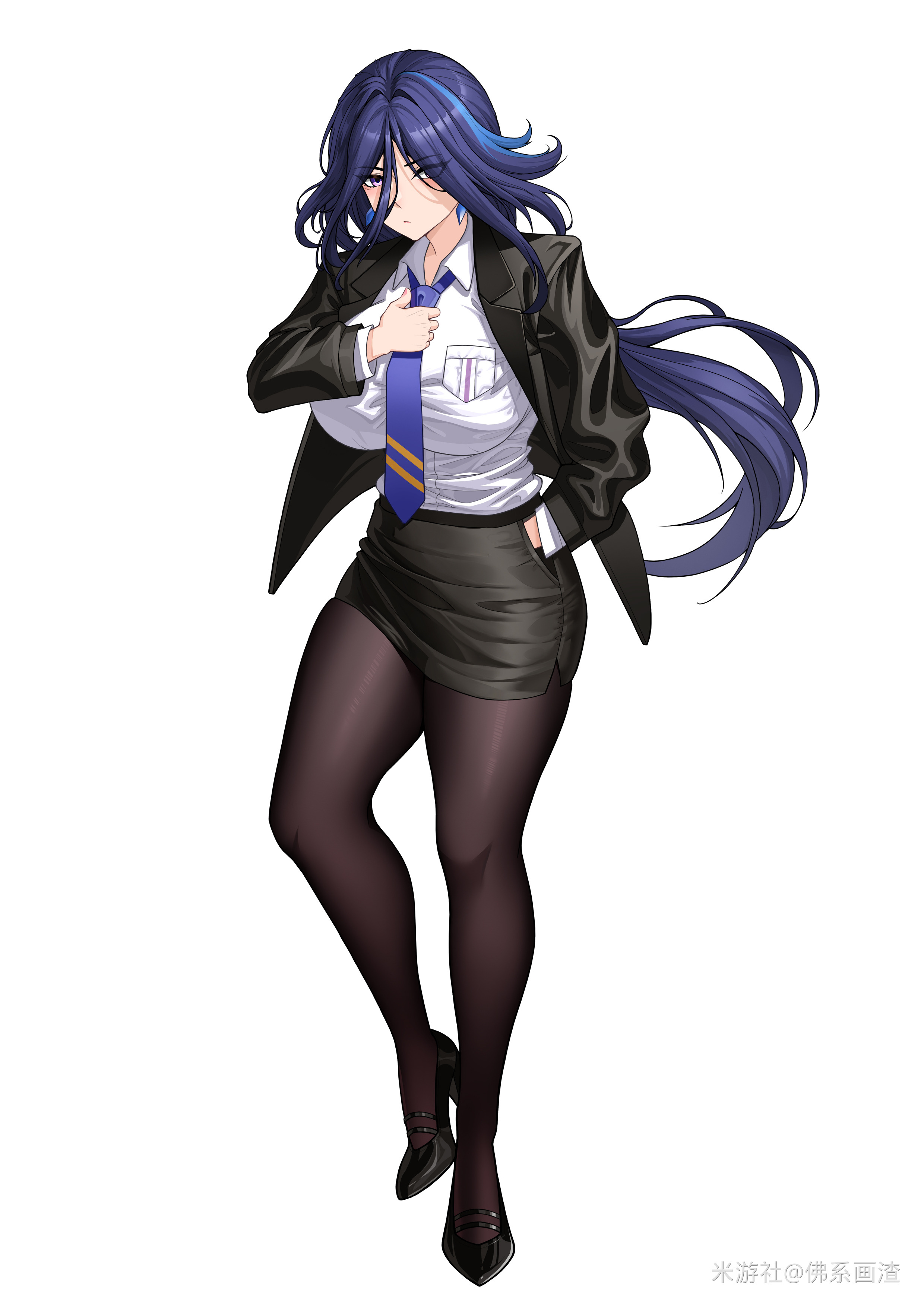 The Big Imageboard Tbib 1girl Absurdres Alternate Costume Black