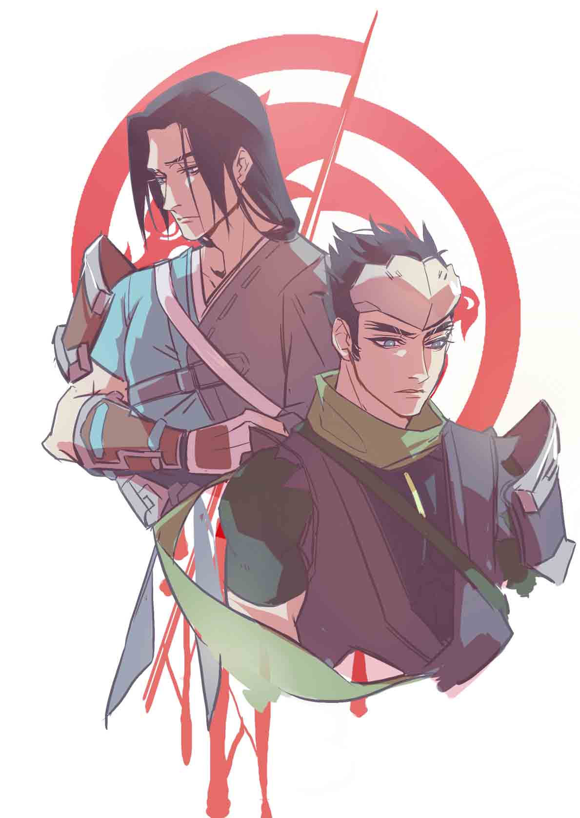 The Big ImageBoard (TBIB) - 2boys black hair black robe blue eyes ...