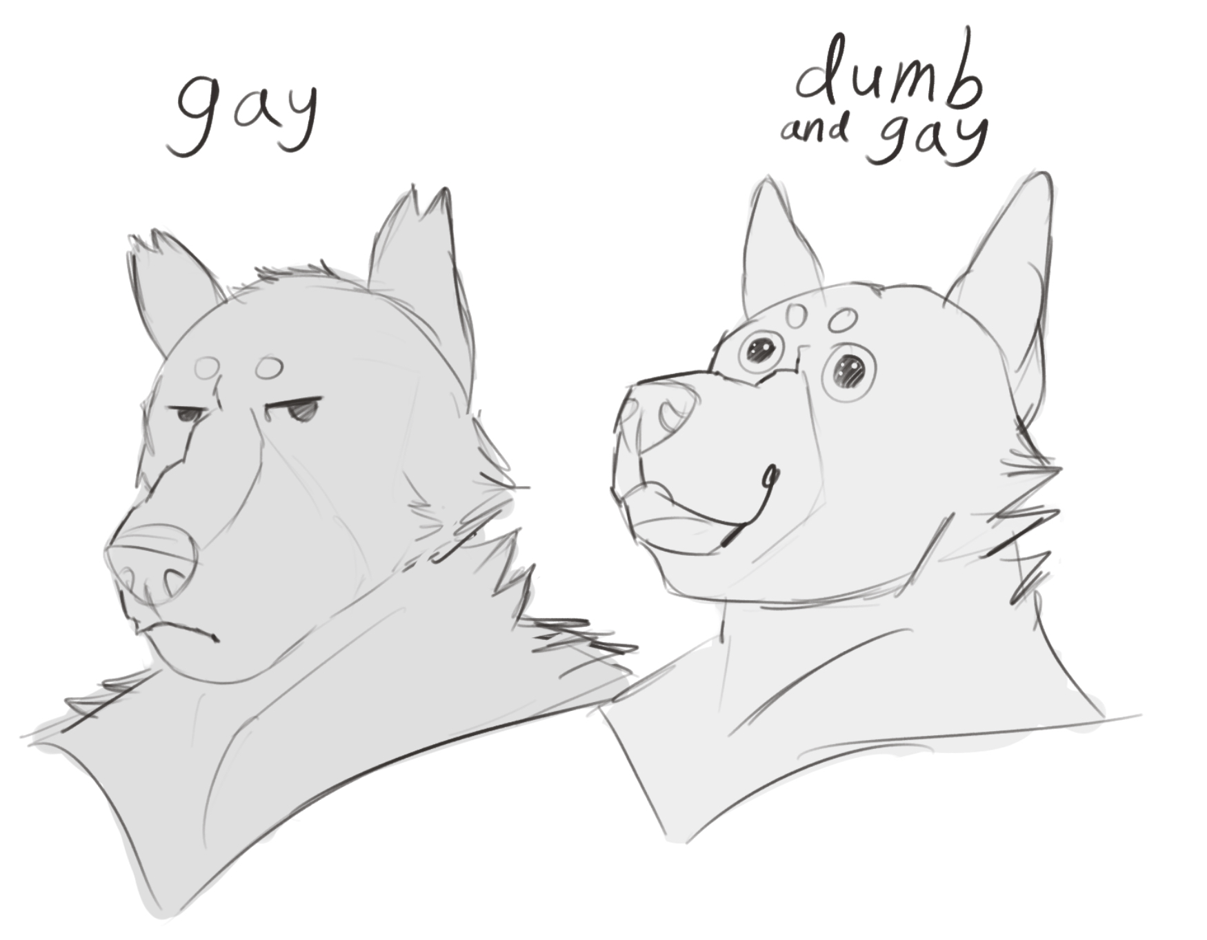 The Big ImageBoard (TBIB) - >:d annoyed anthro canid canine canis clipped ear duo dynamic guide ...
