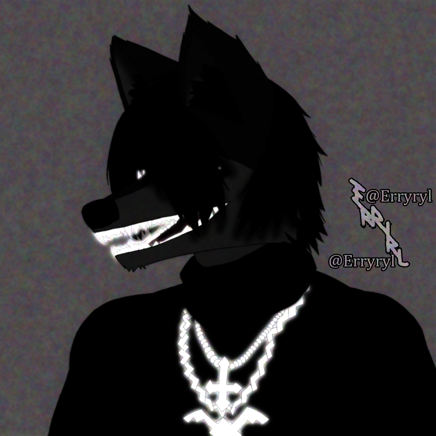 The Big ImageBoard (TBIB) - album cover anthro black body black clothing black fur canid canine ...