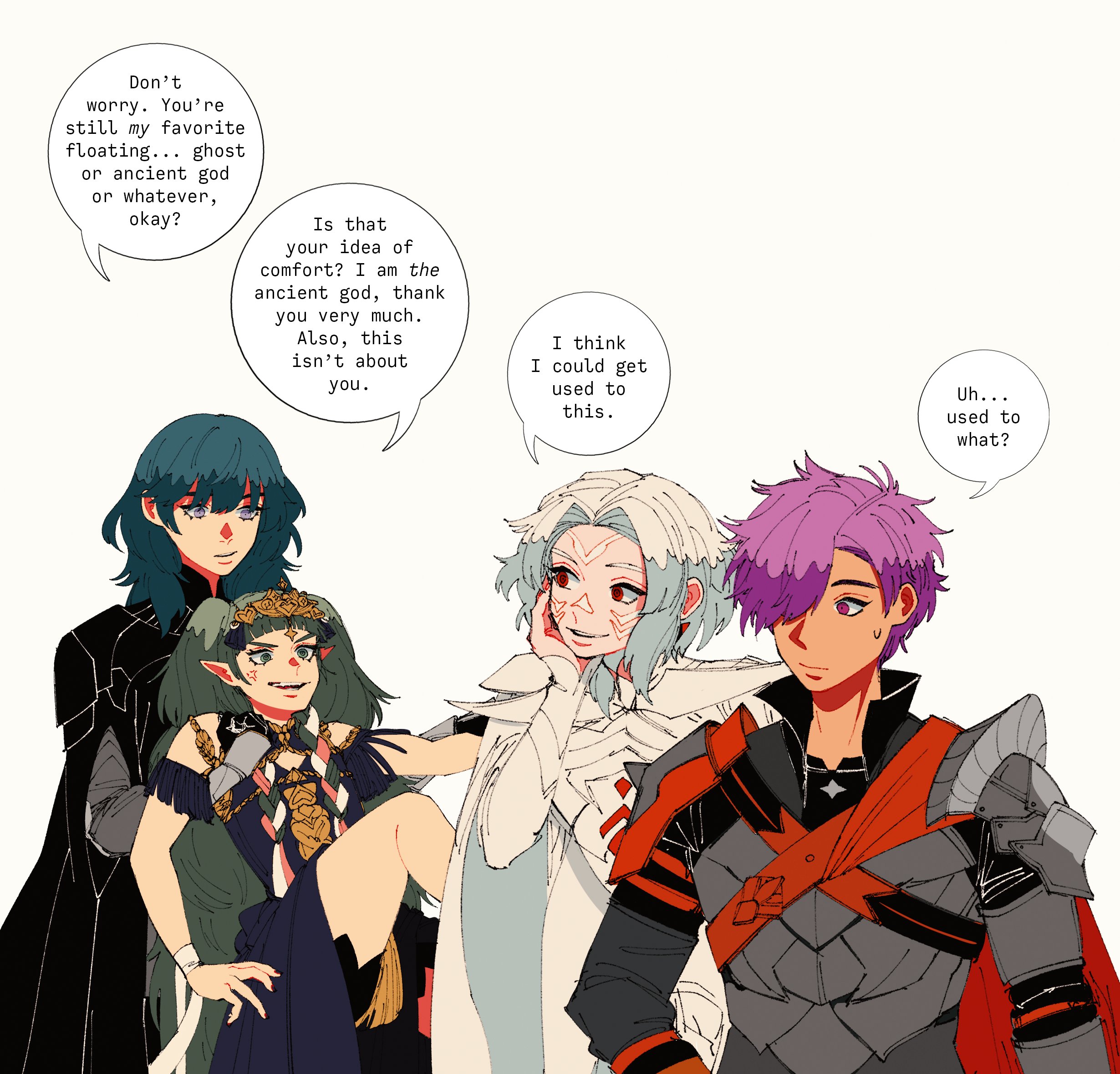 The Big ImageBoard (TBIB) - 1boy 1other 2girls armor artist request ...