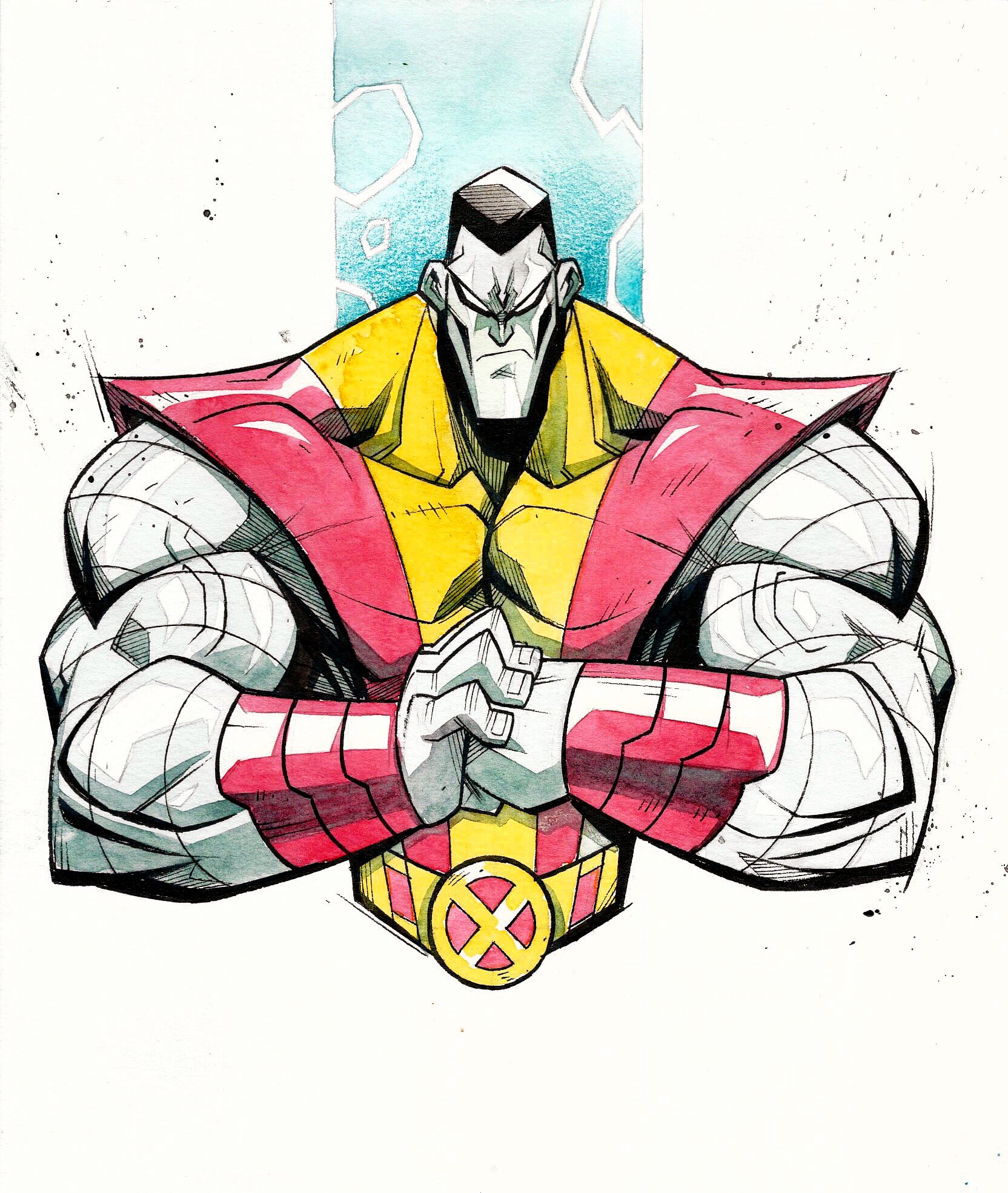 The Big ImageBoard (TBIB) - 1boy black hair bodysuit colossus (x-men ...