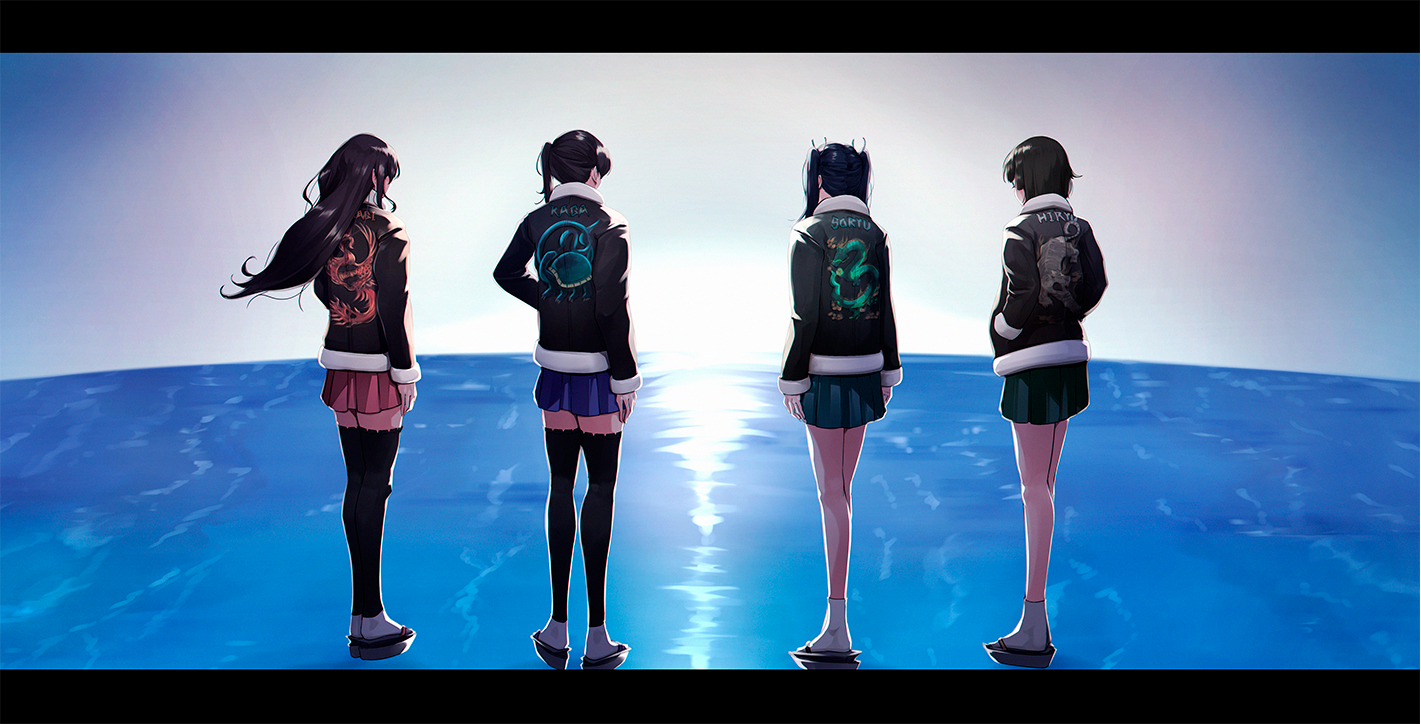 The Big ImageBoard (TBIB) - 4girls akagi (kancolle) akagi kai ni (kancolle) alternate costume ...