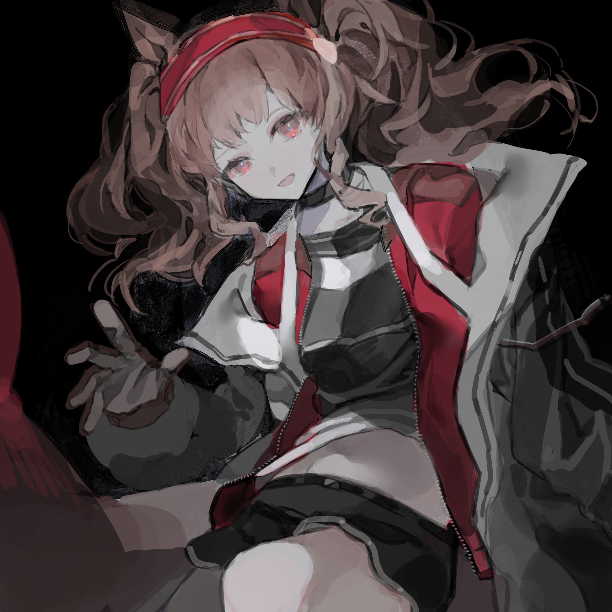 The Big ImageBoard (TBIB) - 1girl :d angelina (arknights) animal ears arknights bad id bad ...