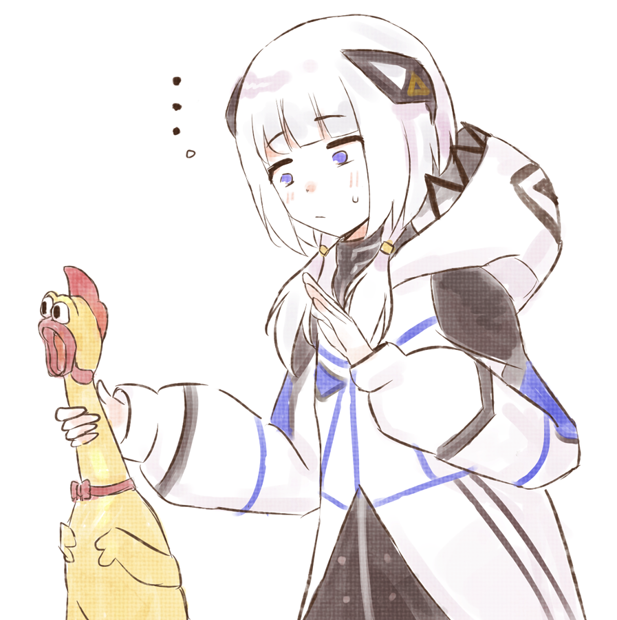 The Big ImageBoard (TBIB) - ... 1girl blue eyes cevio coat commentary hair ornament hand up ...