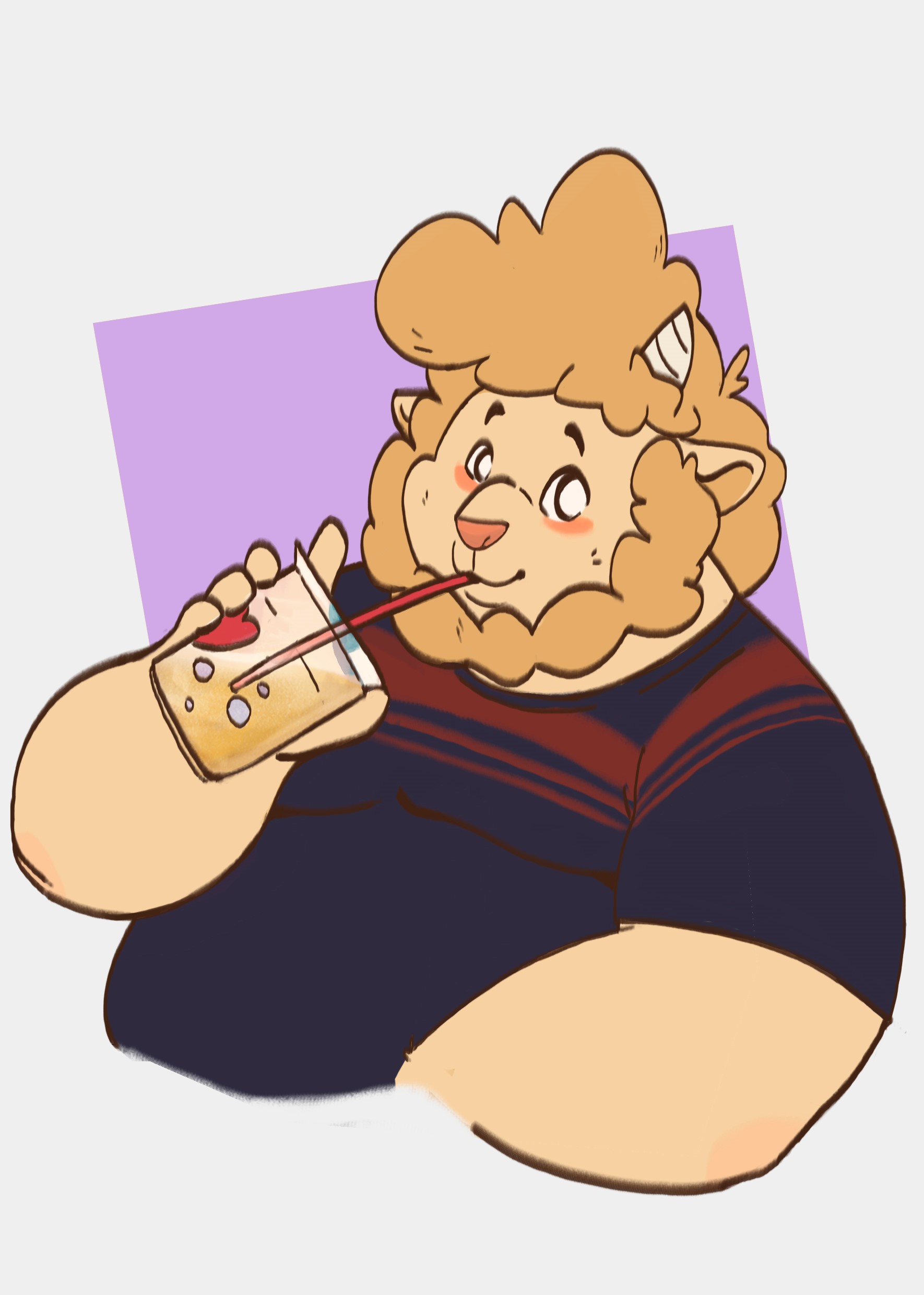 The Big Imageboard Tbib Absurd Res Anthro Beverage Bovid Bubble Tea Caprine Chubby Male Hi