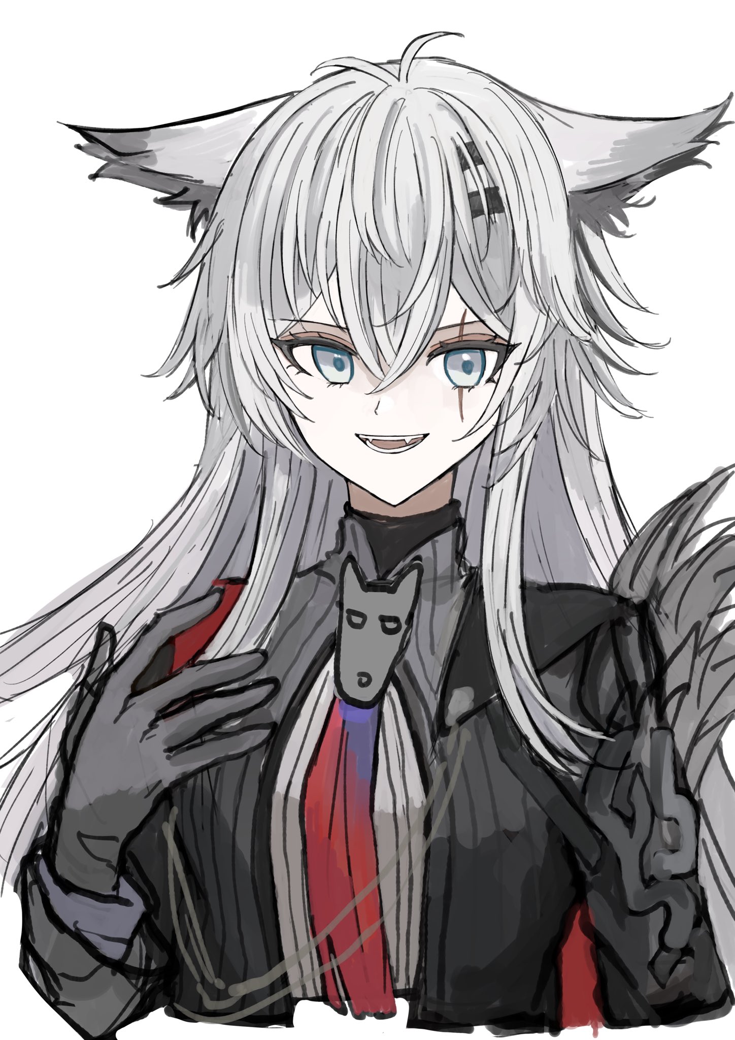 The Big ImageBoard (TBIB) - 1girl arknights black gloves cropped torso ...