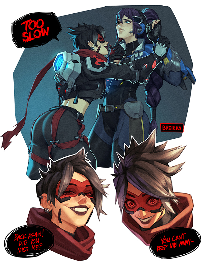 The Big ImageBoard (TBIB) - 2girls alternate universe artist name black ...