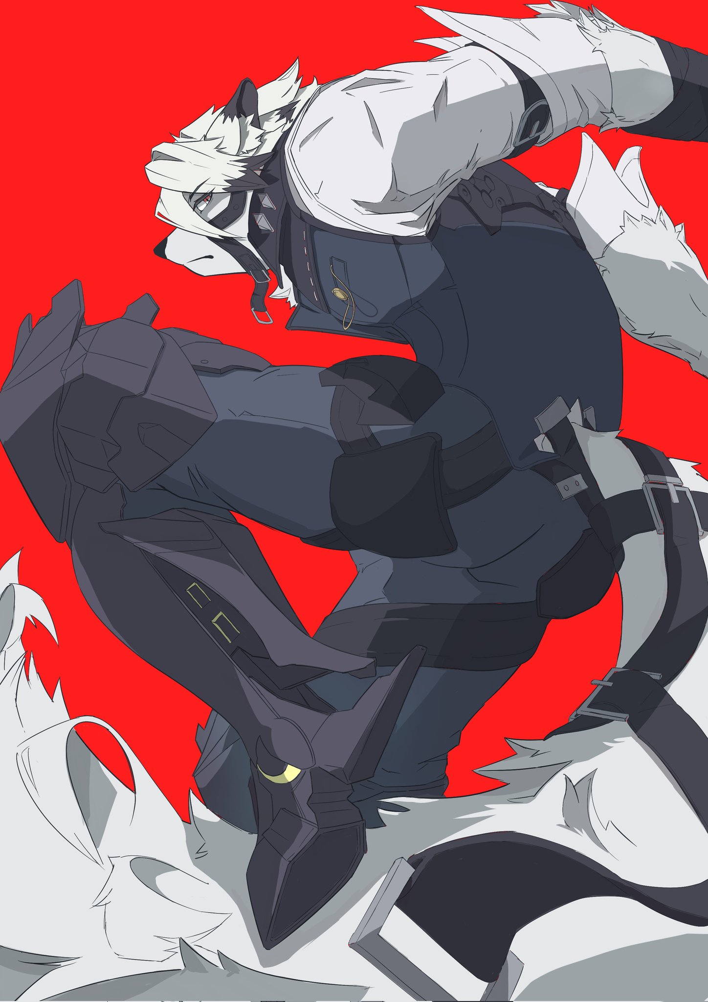 The Big ImageBoard (TBIB) - 2022 anthro big tail black bottomwear black clothing black pants ...