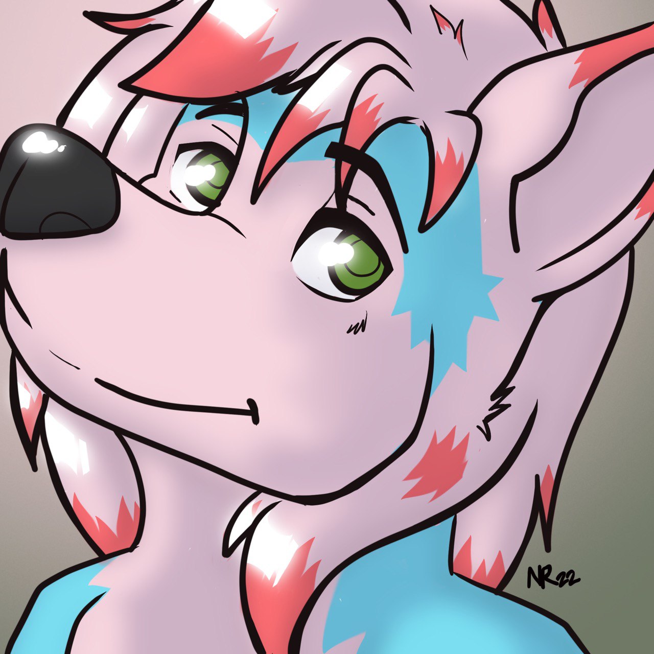 The Big ImageBoard (TBIB) - 1:1 anthro black nose canid canine canis digital media (artwork ...