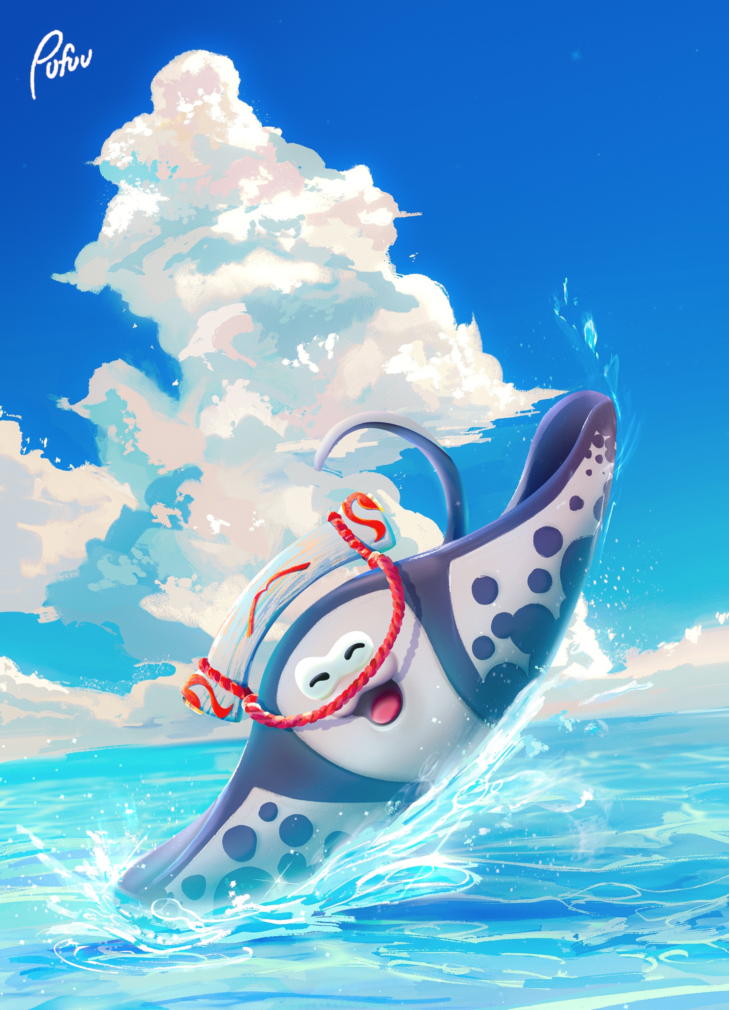 The Big ImageBoard (TBIB) - :3 absurd res big man (splatoon) cloud ...