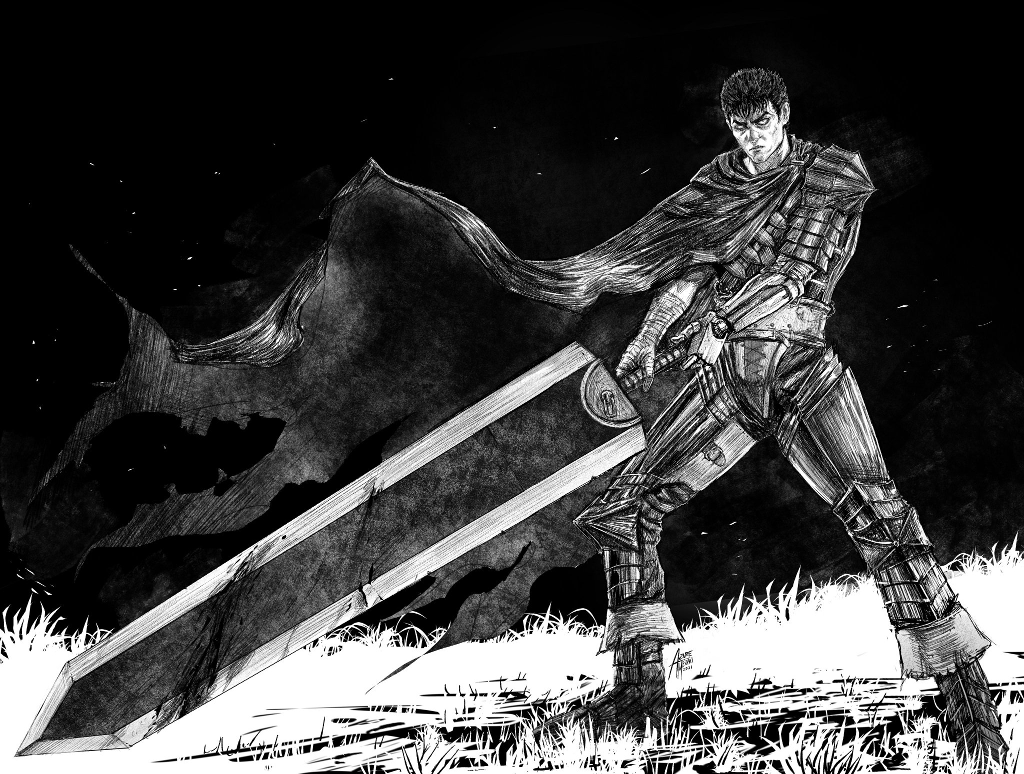 The Big ImageBoard (TBIB) - 1boy armor azure meraki berserk closed ...