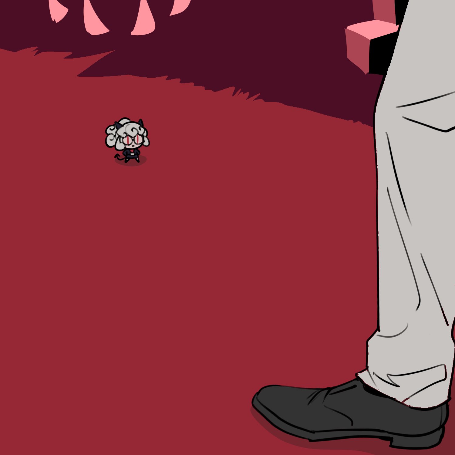 The Big ImageBoard (TBIB) - 1boy 1girl black horns black tail chibi ...