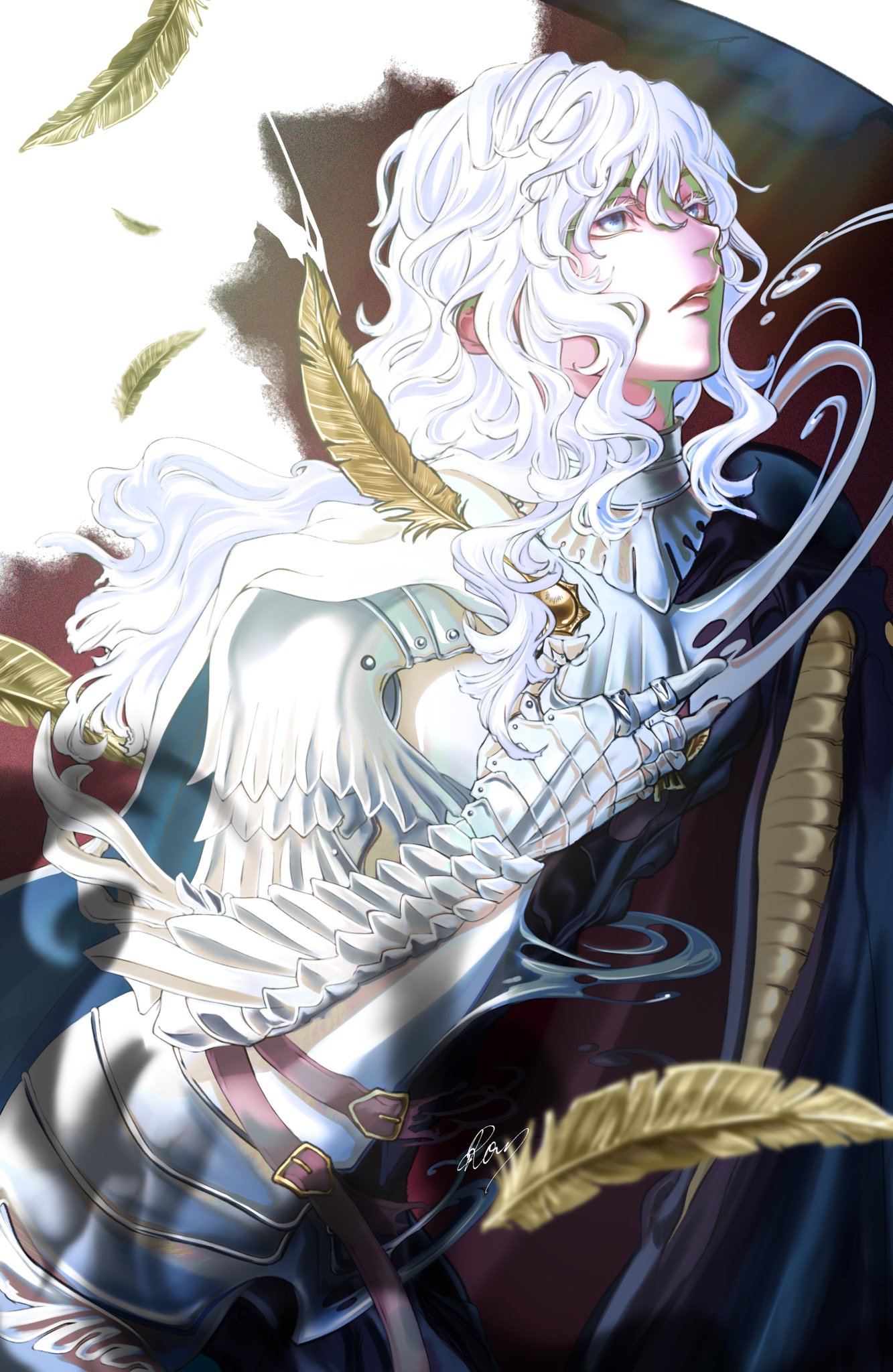 The Big ImageBoard (TBIB) - 1boy armor belt berserk bishounen blue eyes ...