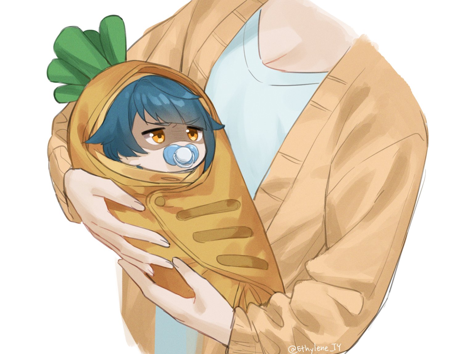 The Big ImageBoard (TBIB) - 1boy 1girl aged down blue hair ethylene ty ...