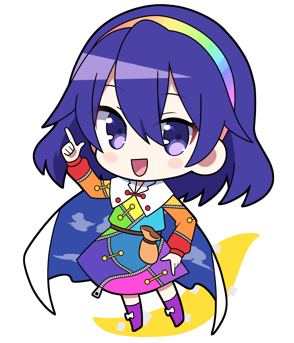 The Big ImageBoard (TBIB) - 1girl blush chibi full body hairband ...