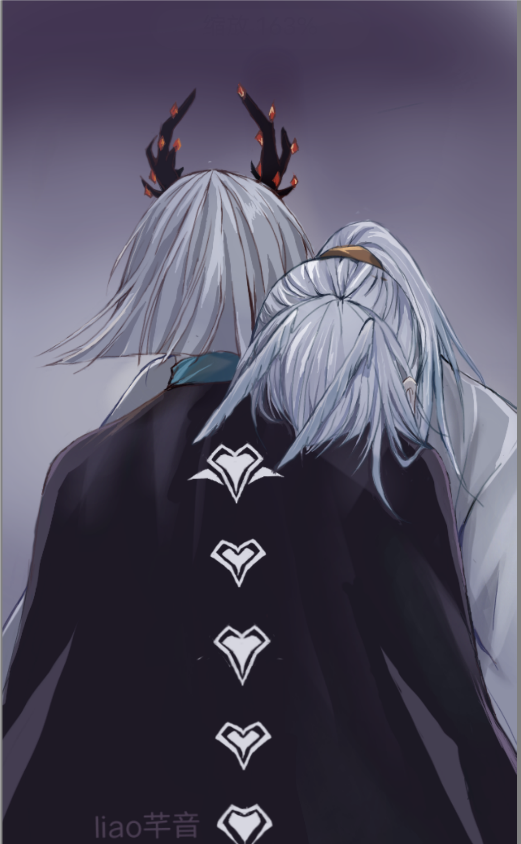 The Big ImageBoard (TBIB) - 2boys back bob cut daleth (sky: children of the light) grey hair ...
