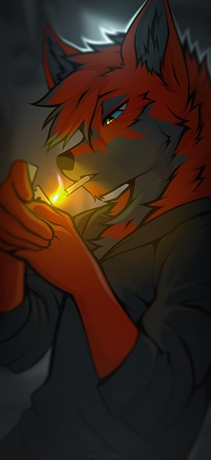 The Big ImageBoard (TBIB) - 2022 angiewolf anthro black body black clothing black fur black ...