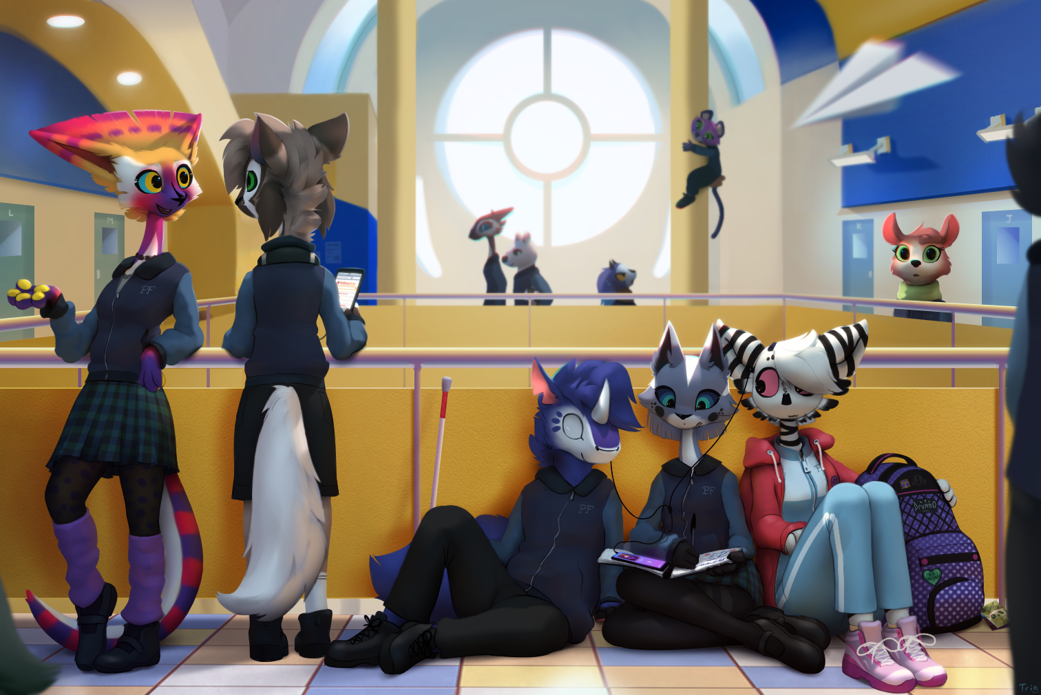 The Big ImageBoard (TBIB) - alternate universe ambiguous gender anthro blue eyes clothing ...