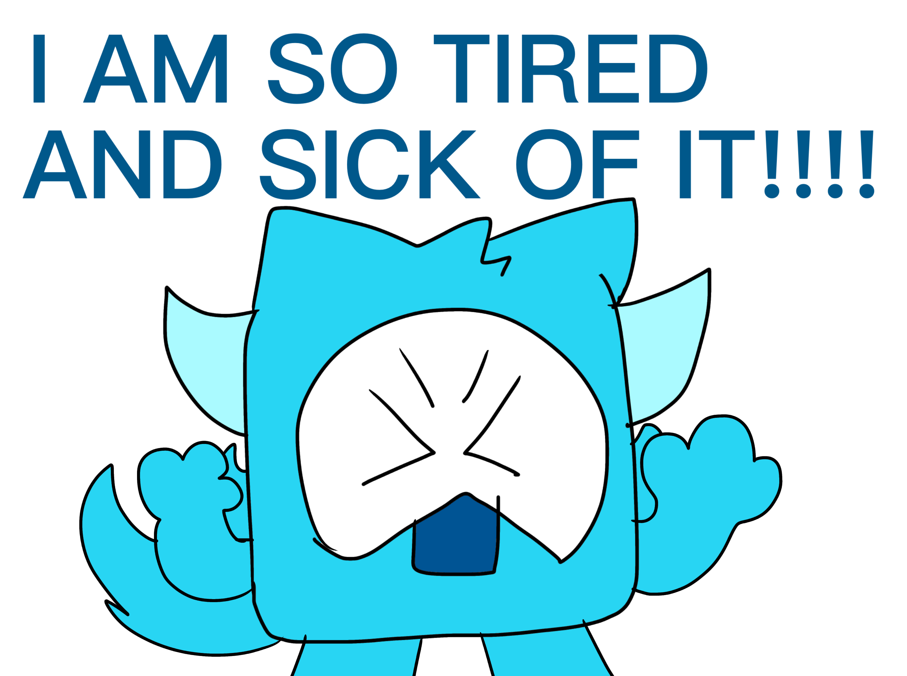 The Big ImageBoard (TBIB) - angry blue body dialogue fan character hi ...