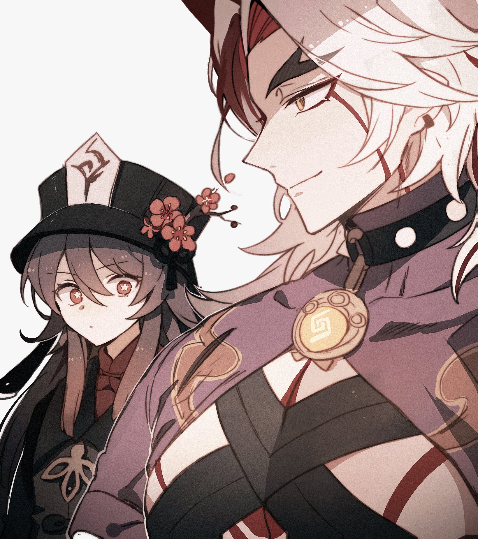 The Big ImageBoard (TBIB) - 1boy 1girl arataki itto black headwear ...