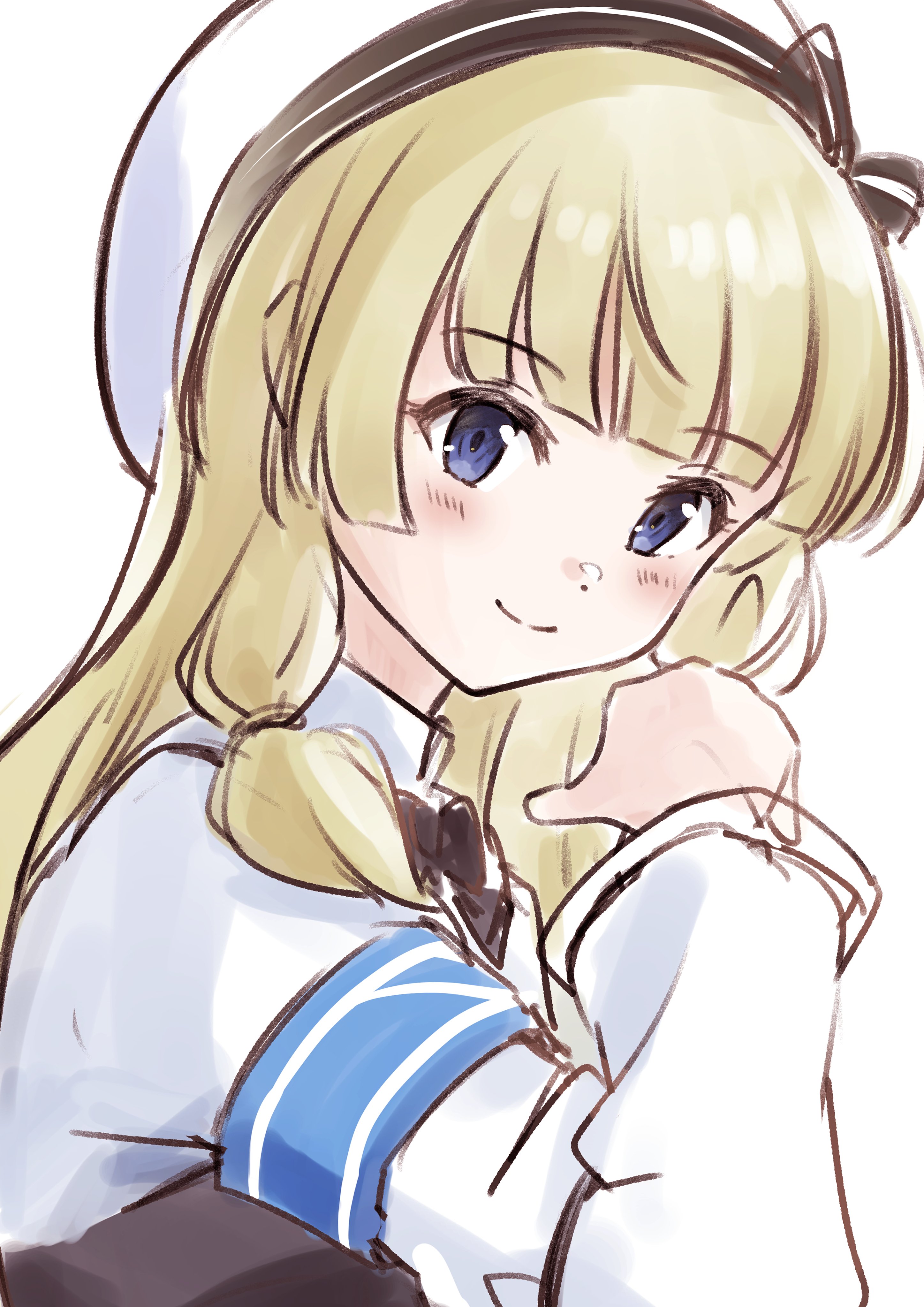 The Big ImageBoard (TBIB) - 1girl absurdres armband assault lily bangs beret black bow black ...