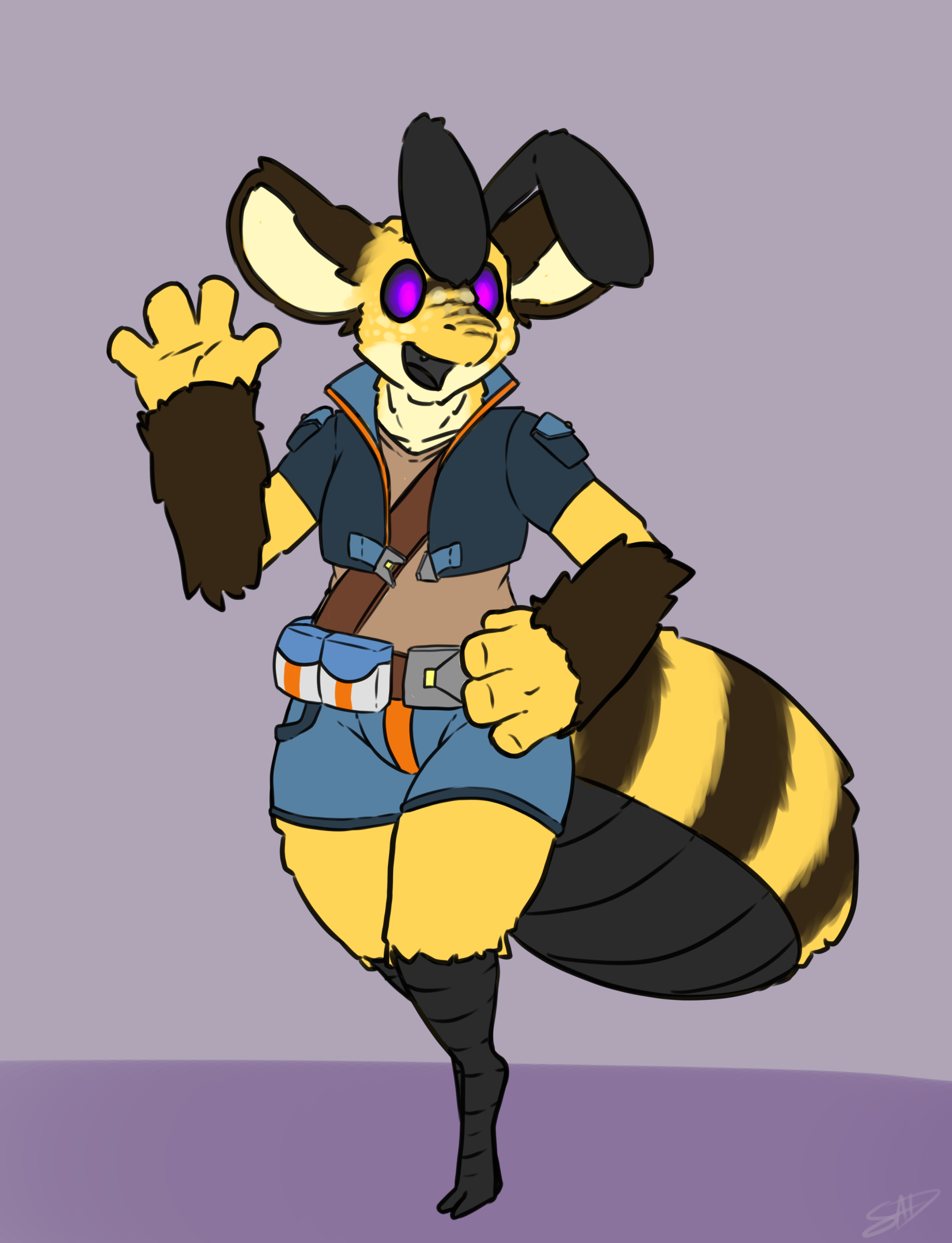 The Big ImageBoard (TBIB) - absurd res antennae (anatomy) anthro arthropod arthropod abdomen bee ...