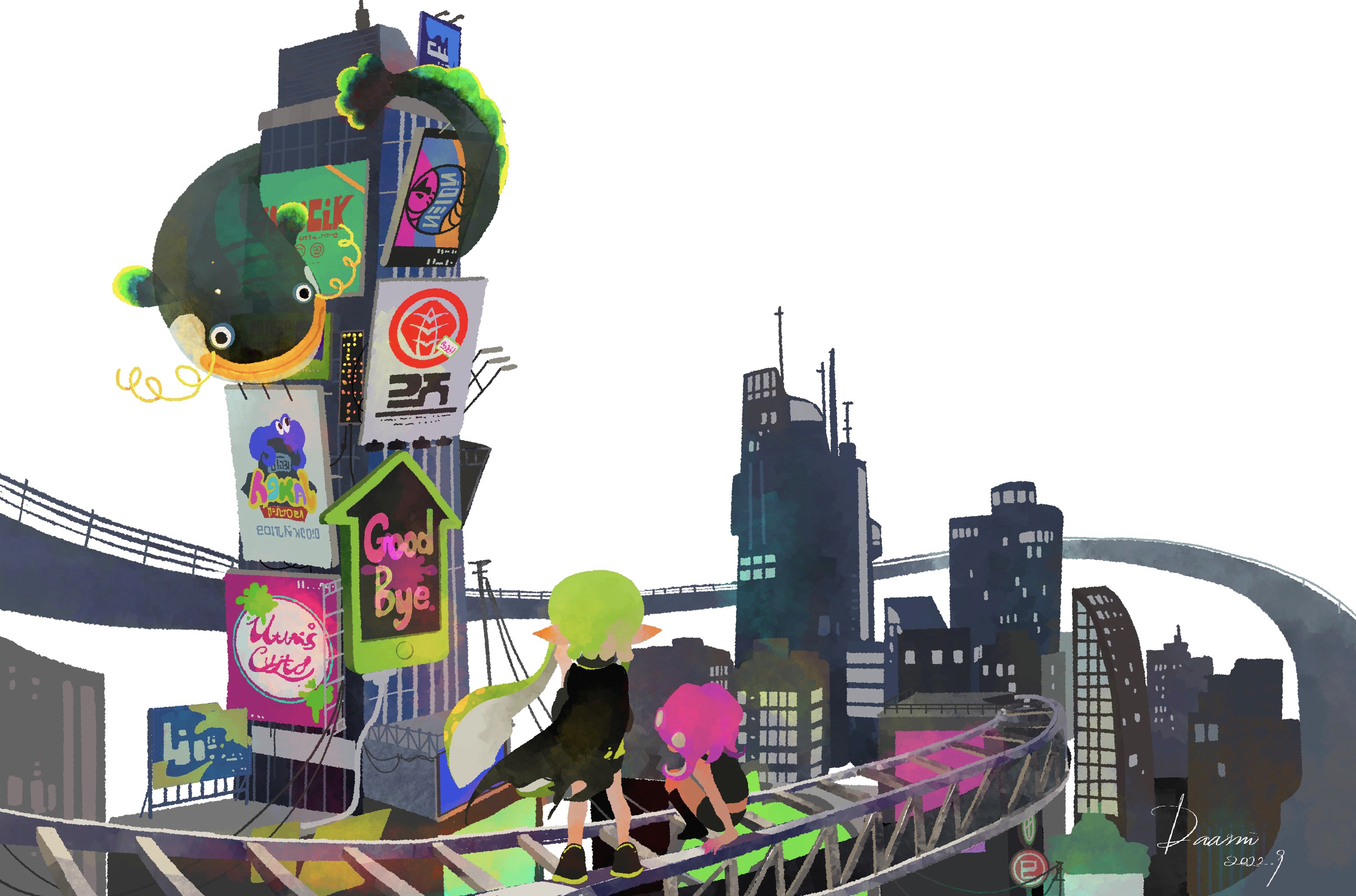 The Big ImageBoard (TBIB) - 2girls ad agent 3 (splatoon) agent 8 ...
