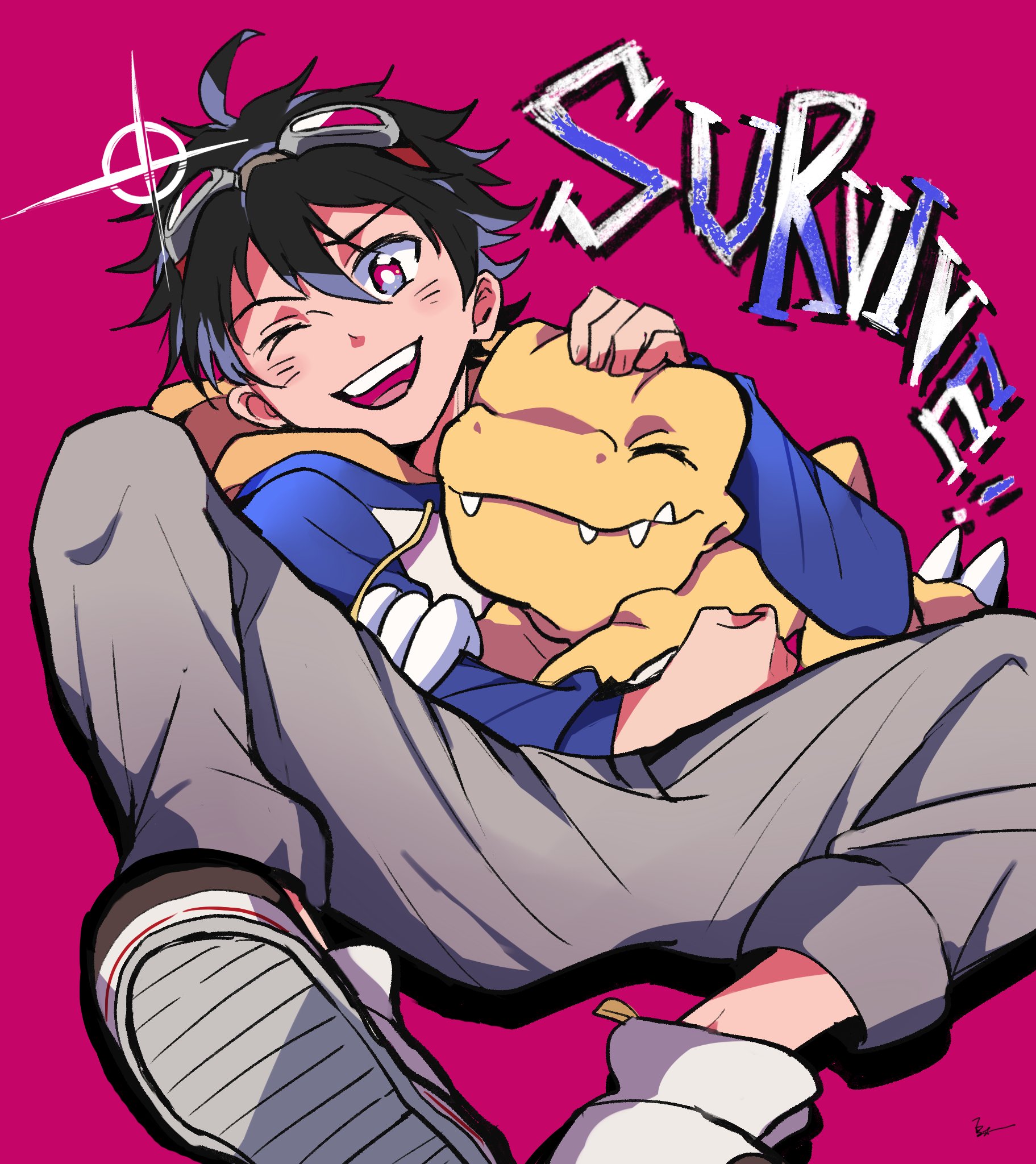 The Big ImageBoard (TBIB) - agumon agumon (survive) anthro bandai namco black hair blush d an g ...