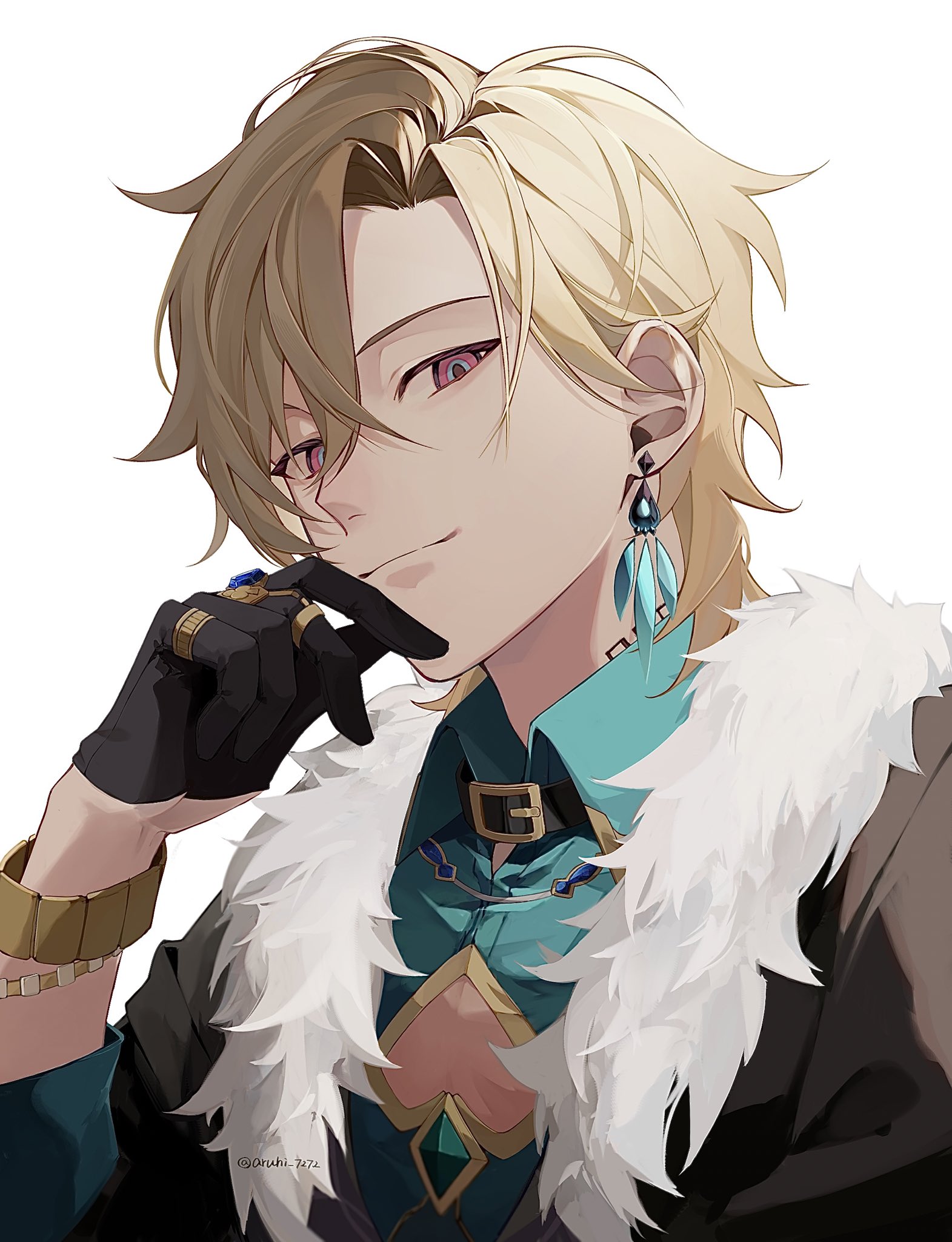 The Big ImageBoard (TBIB) - 1boy aqua shirt aruhi 7272 aventurine (honkai: star rail) black ...