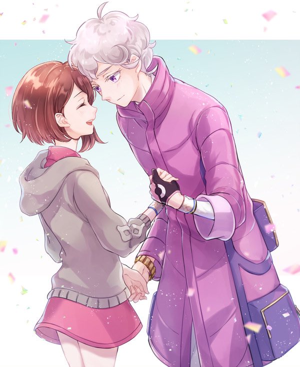 The Big ImageBoard (TBIB) - 1boy 1girl bede (pokemon) bob cut brown ...