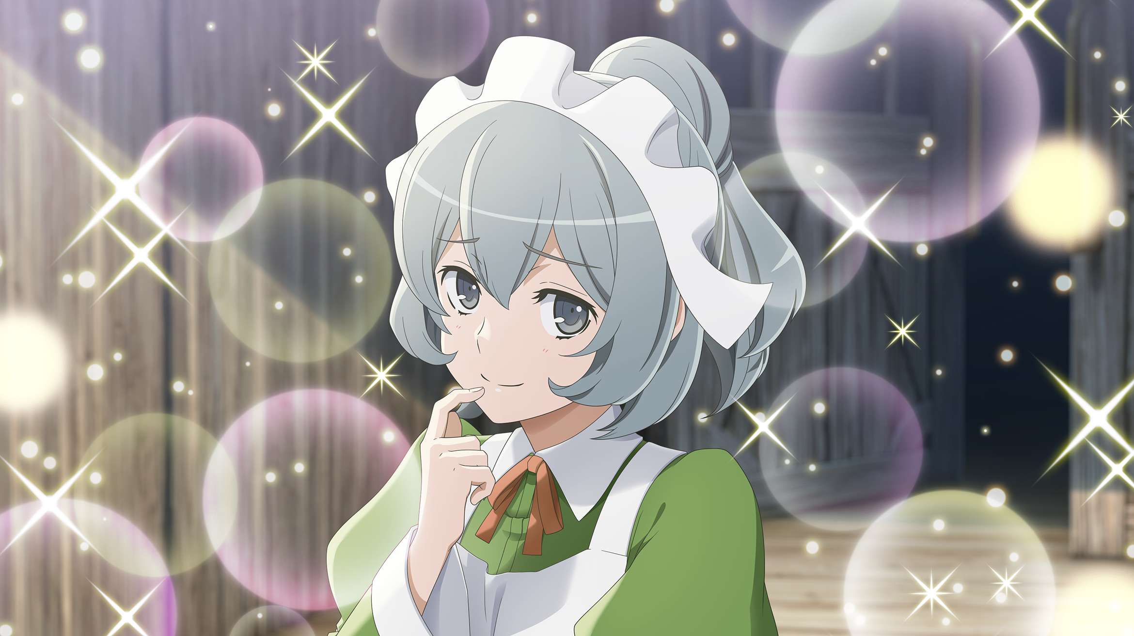 The Big ImageBoard (TBIB) - 1girl anime coloring apron closed mouth ...