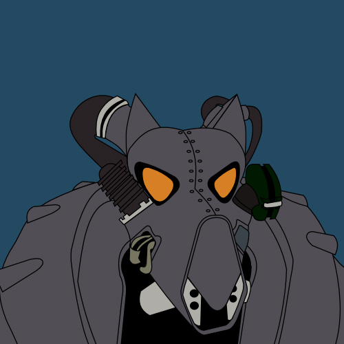 The Big ImageBoard (TBIB) - 1:1 ambiguous gender anthro armor canid canine digital drawing ...