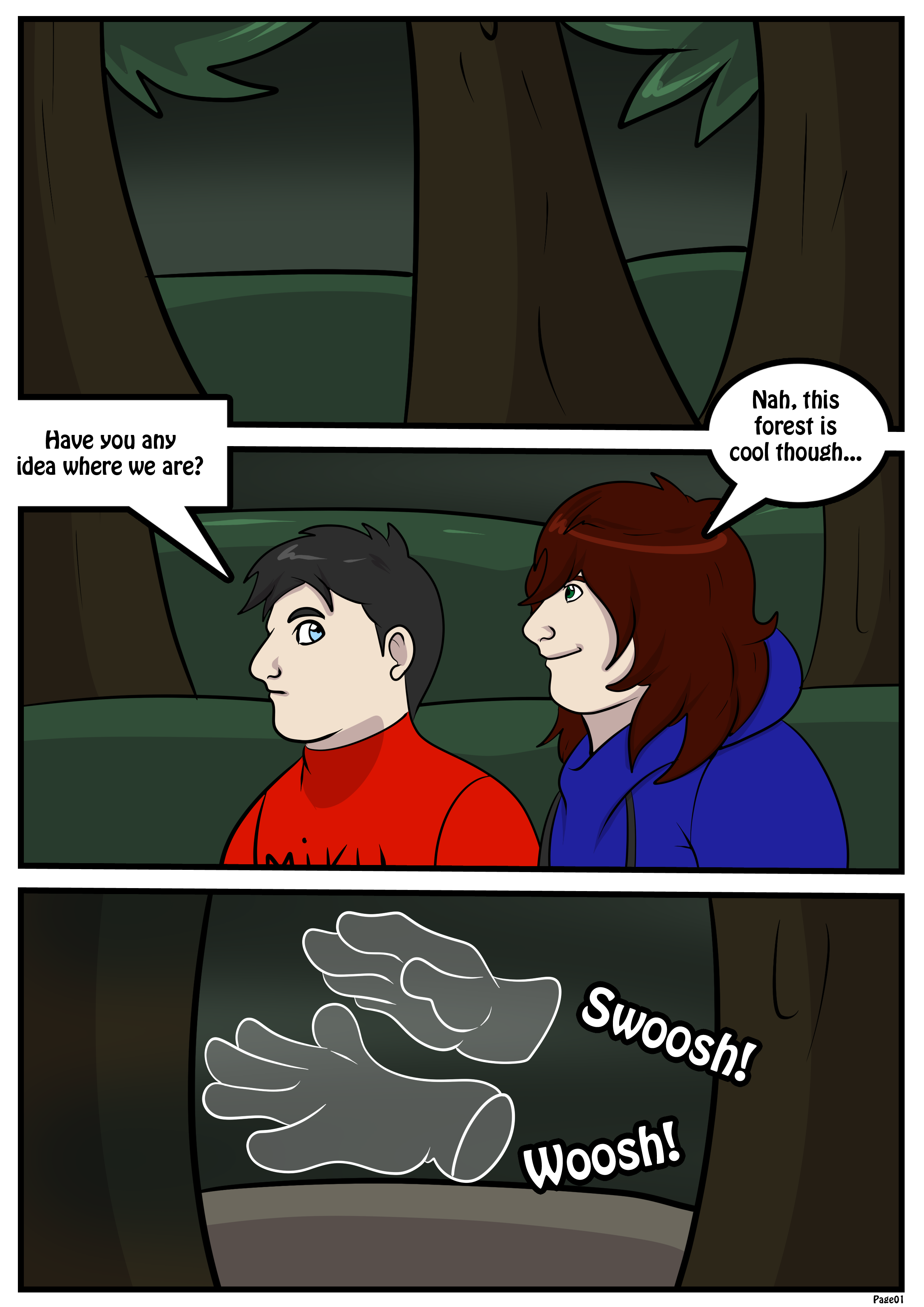 The Big ImageBoard (TBIB) - absurd res comic disembodied hand duo english text forest ghost ...