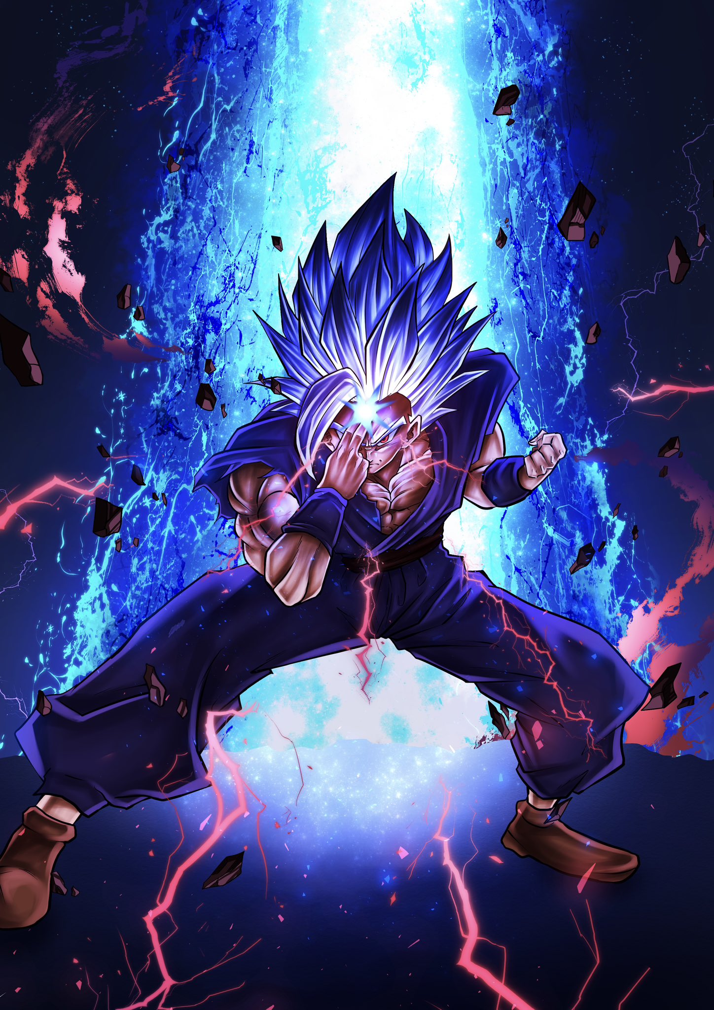 The Big ImageBoard (TBIB) - 1boy aura brown footwear dougi dragon ball ...