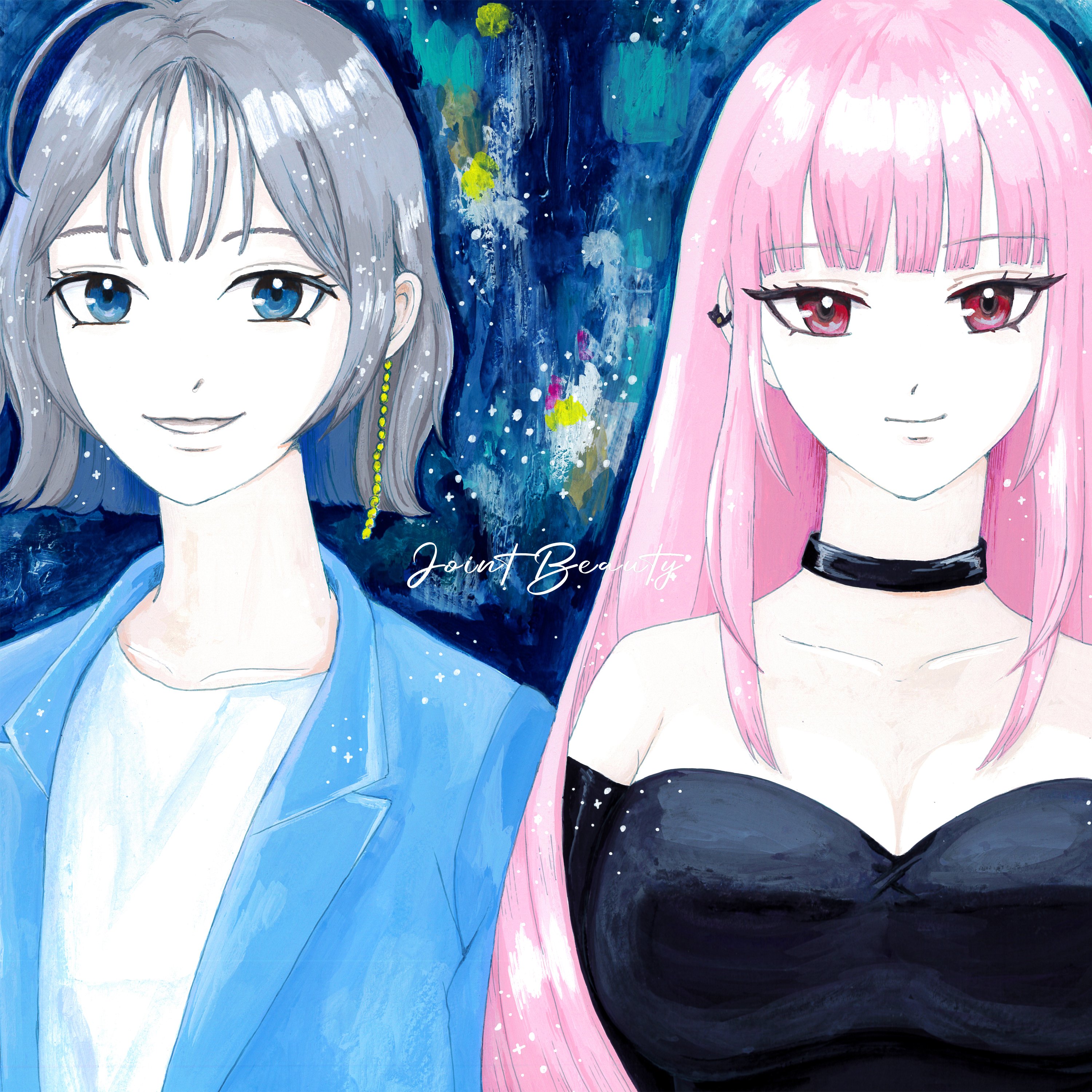 The Big ImageBoard (TBIB) - 2girls absurdres artist request black dress blue eyes blue jacket ...
