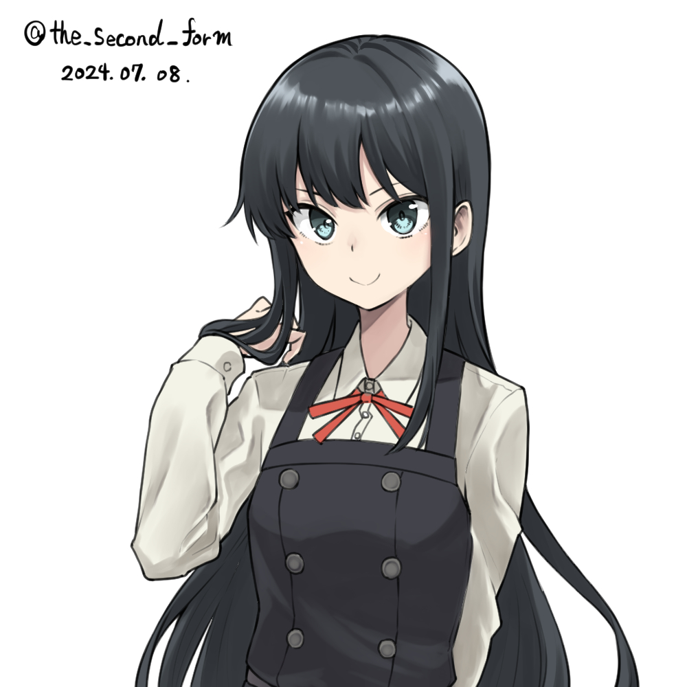 The Big ImageBoard (TBIB) - 1girl asashio (kancolle) asashio kai ni (kancolle) black hair blue ...
